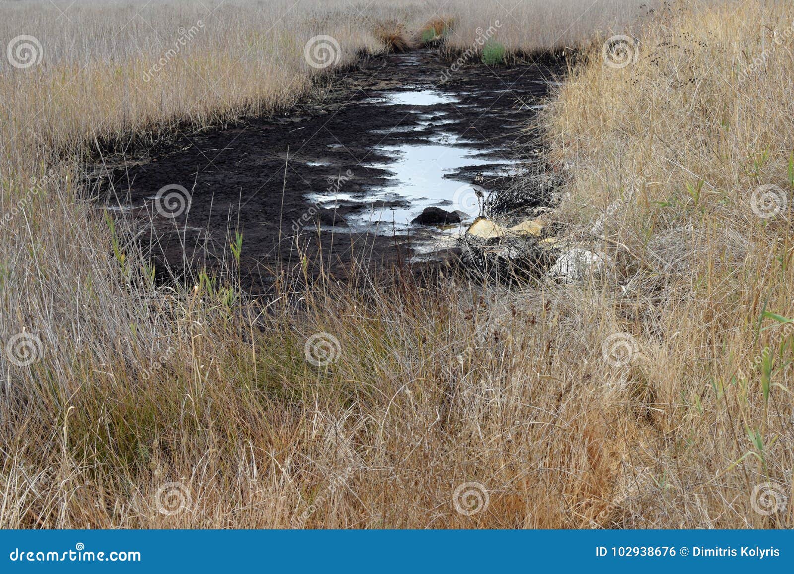 Pozzo di catrame fotografia stock. Immagine di catrame - 102938676