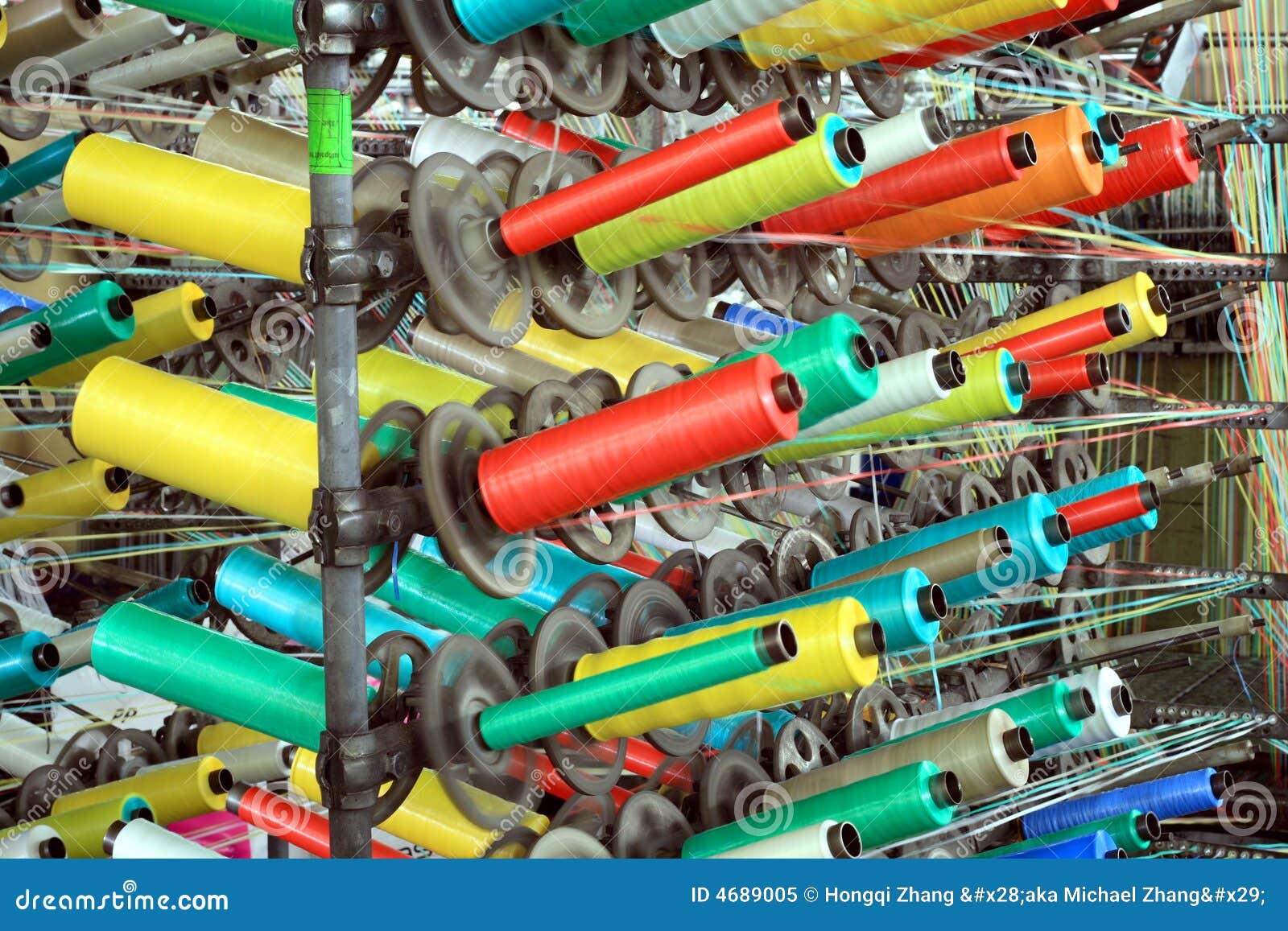 Pp bobbins stock image. Image of blue, color, industries - 4689005
