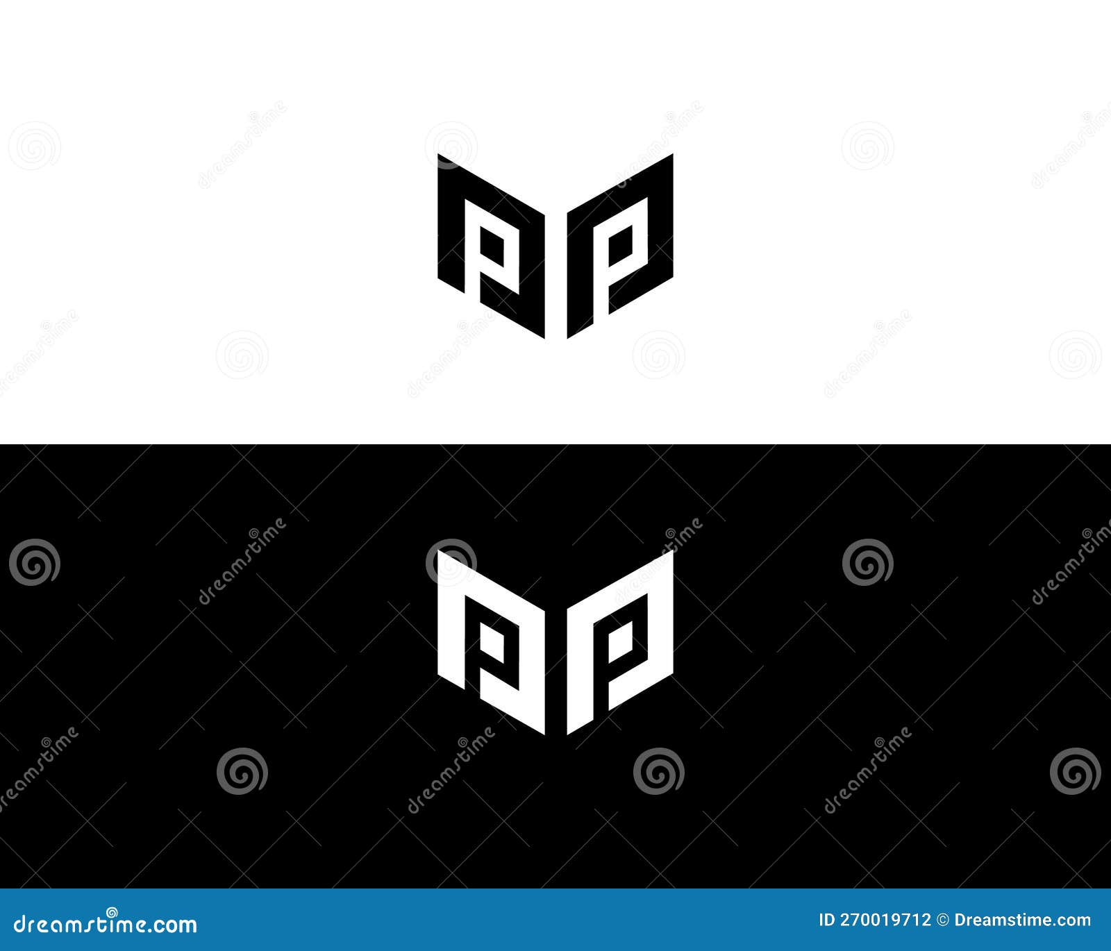 PP Letter Initial Logo stock vector. Illustration of initials - 270019712