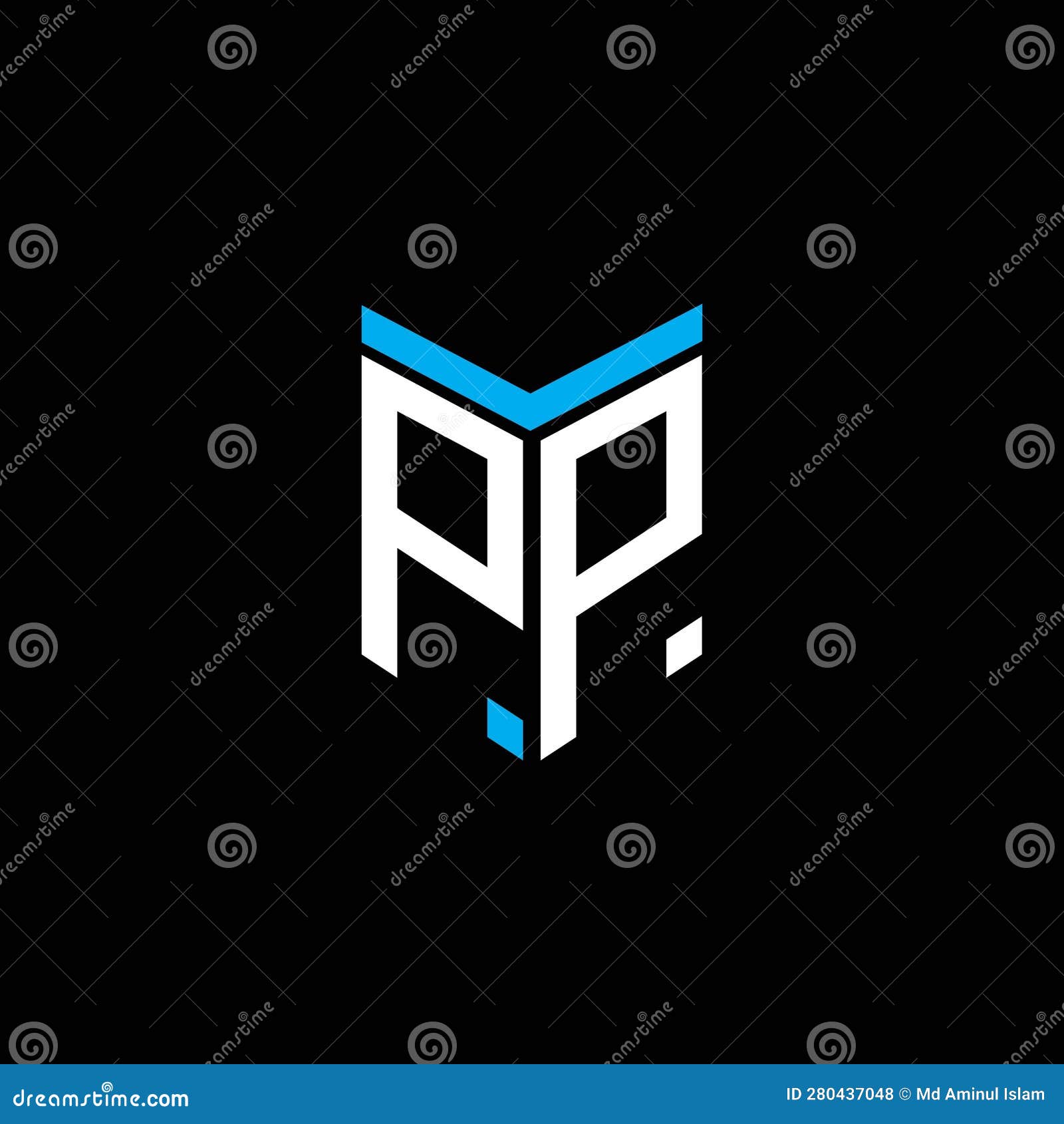 PP Letter Logo Creative Design with Vector Graphic Stock Vector ...