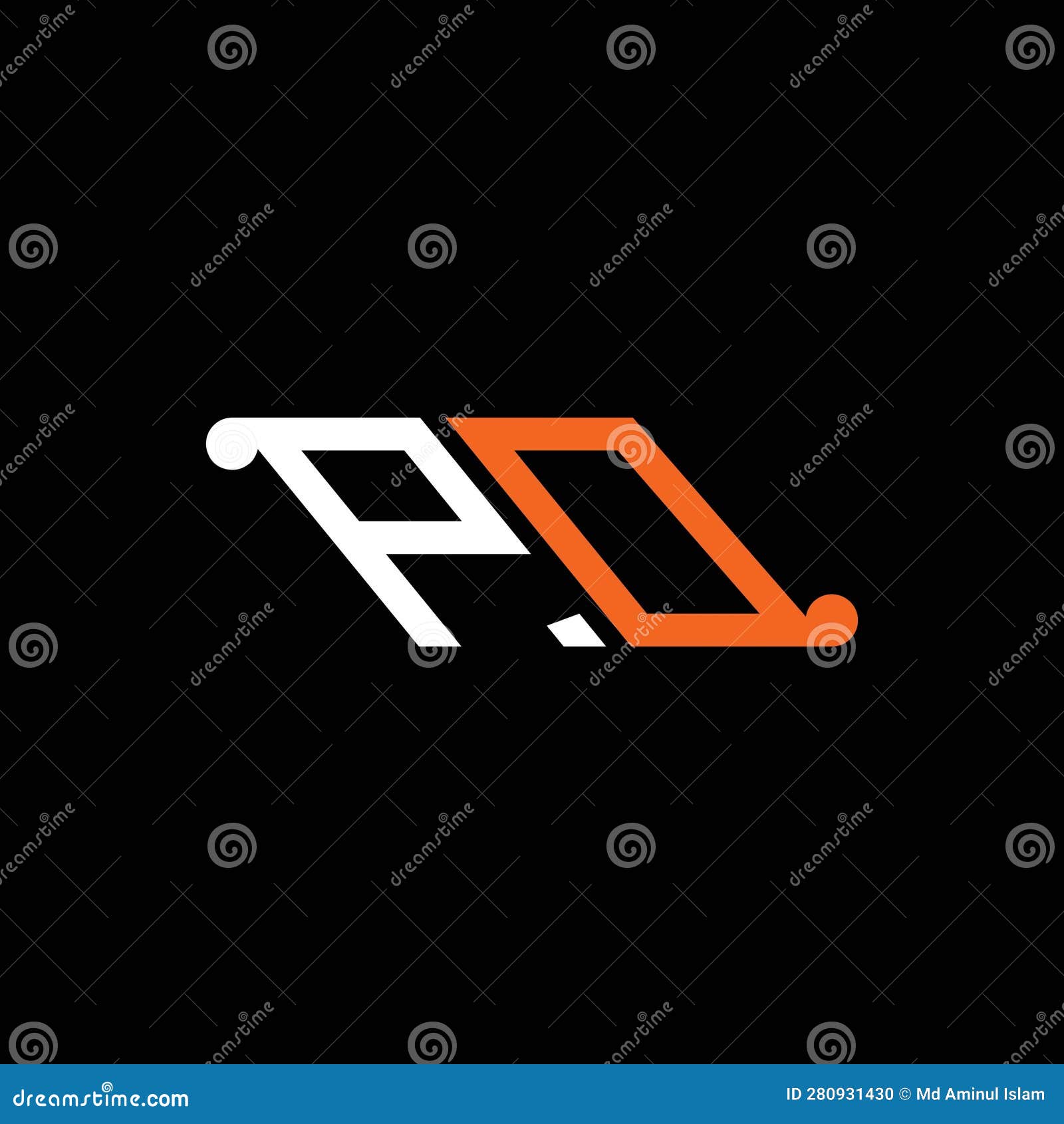 PP Letter Logo Creative Design with Vector Stock Vector - Illustration ...