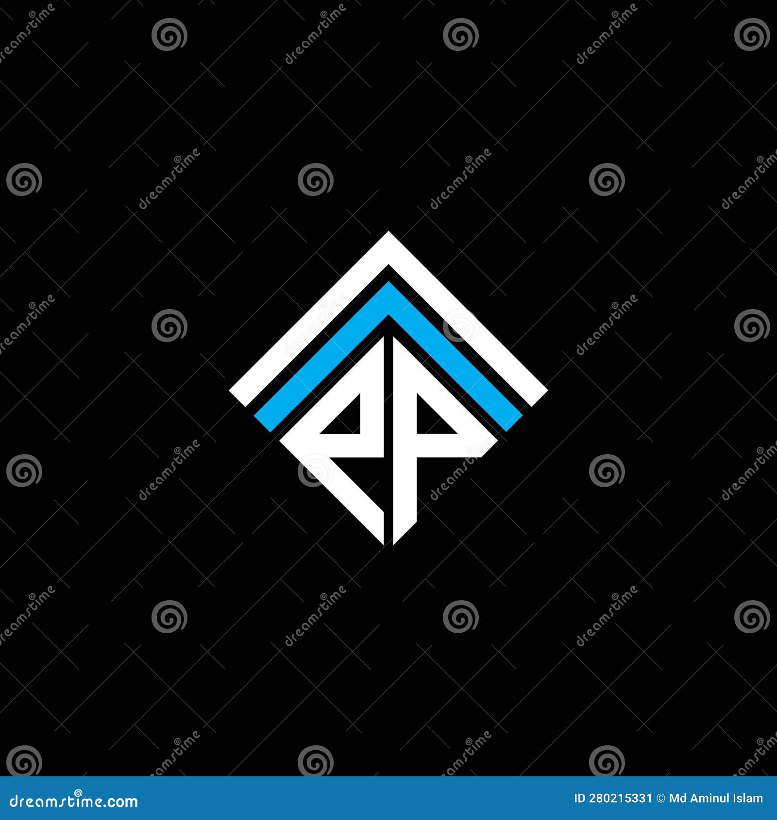 PP Letter Logo Creative Design with Vector Graphic, PP Stock Vector ...