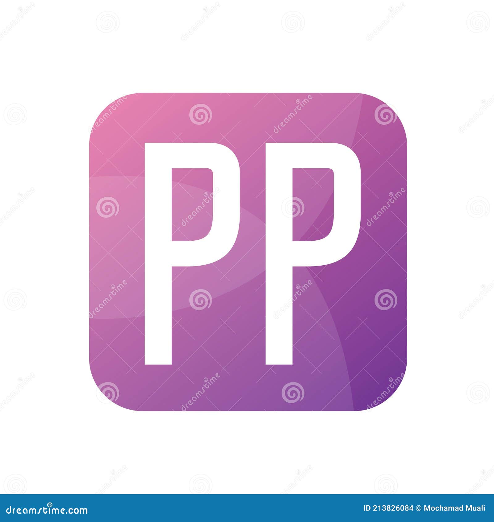 PP Letter Logo Design with Simple Style Stock Vector - Illustration of ...
