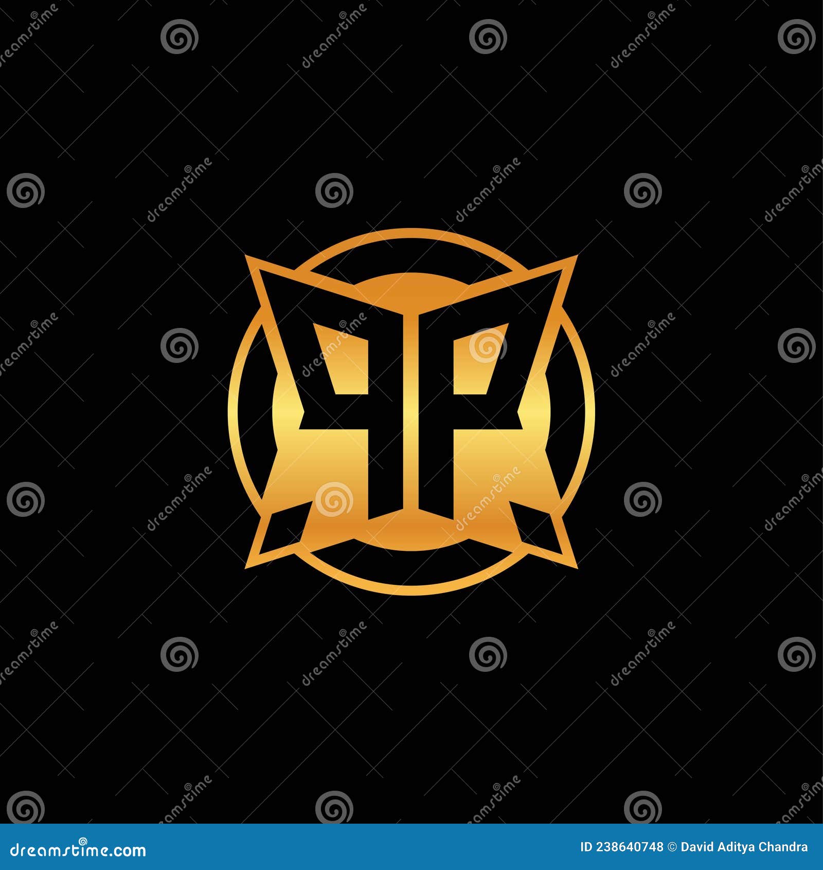 PP Logo Letter Geometric Golden Style Stock Vector - Illustration of ...