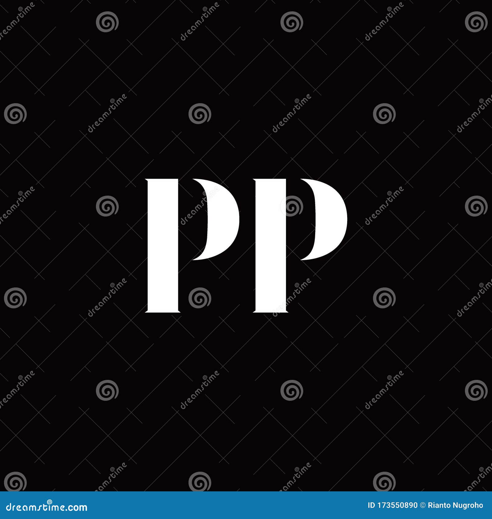 PP Logo Letter Initial Logo Designs Template Stock Vector ...