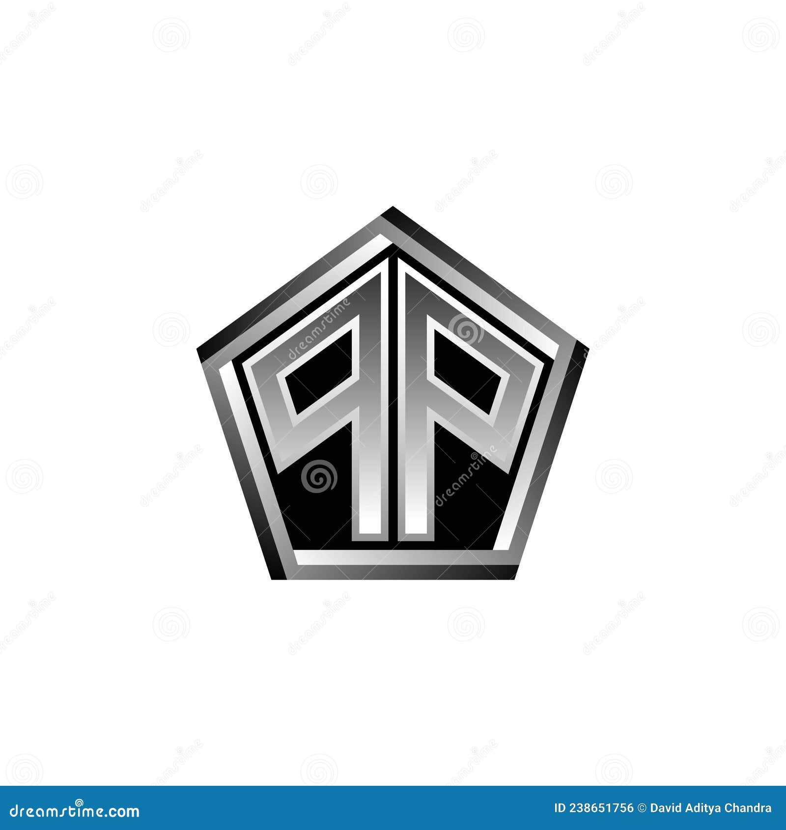 PP Logo Monogram Silver Geometric Modern Design Stock Vector ...