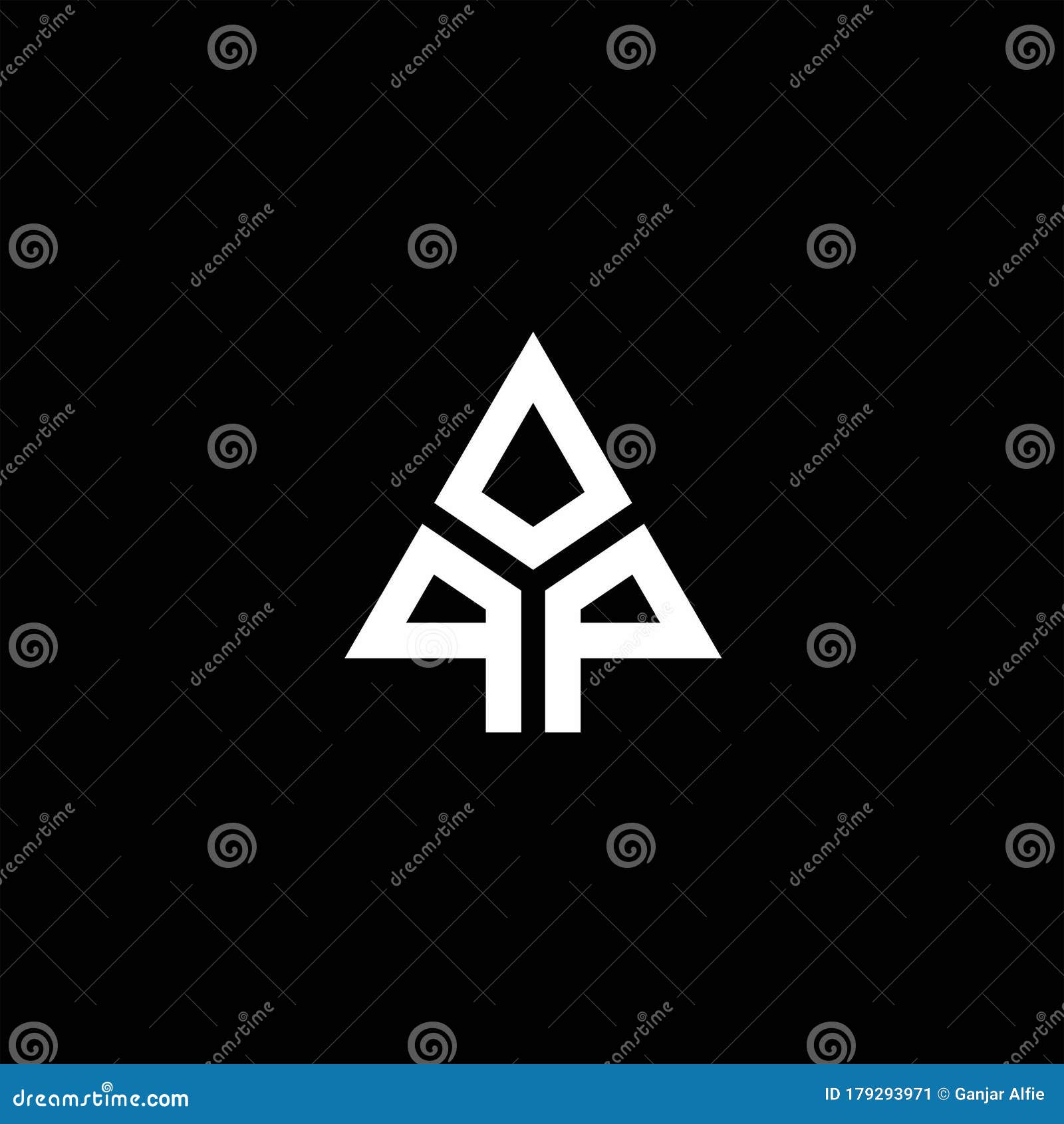 PP Monogram Logo with 3 Pieces Shape Isolated on Triangle Stock Vector ...
