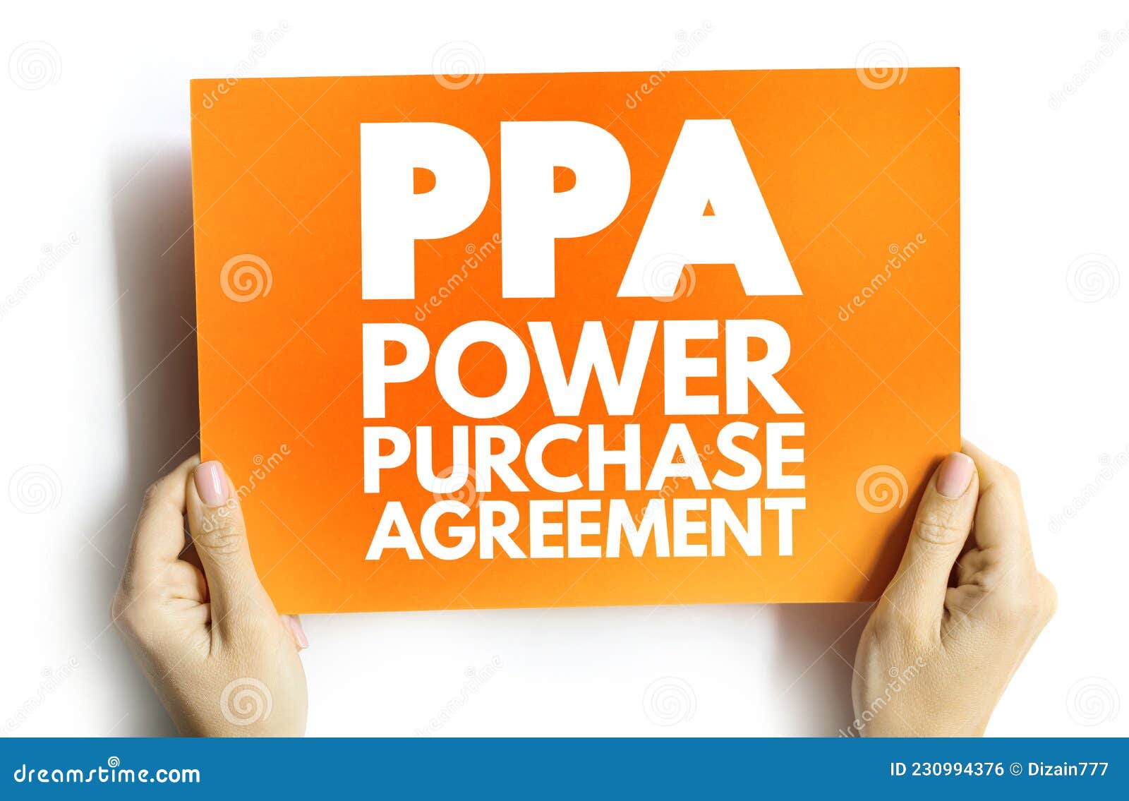 Power Purchase Agreement PPA Is Shown Using The Text Royalty-Free Stock ...