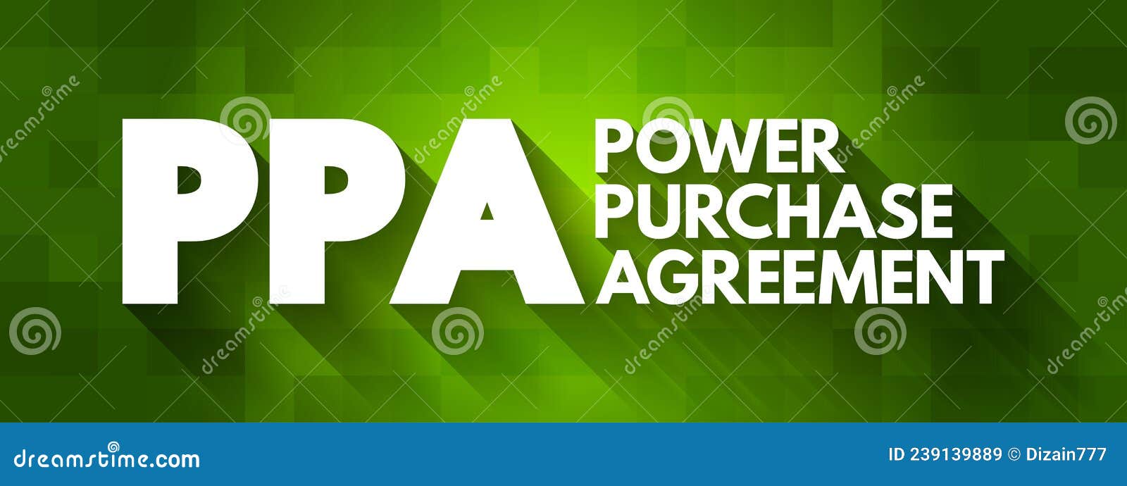 PPA - Power Purchase Agreement Acronym, Concept Background Stock ...