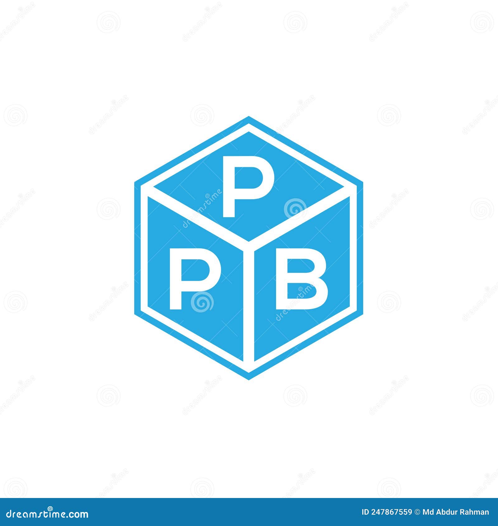 PPB Letter Logo Design On Black Background. PPB Creative Initials ...