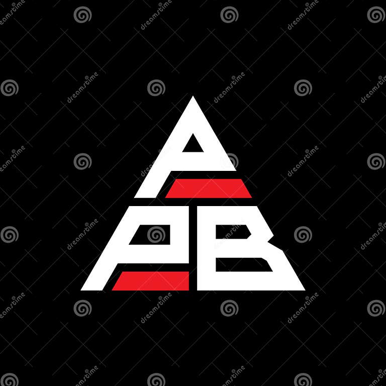 PPB Triangle Letter Logo Design with Triangle Shape. PPB Triangle Logo ...
