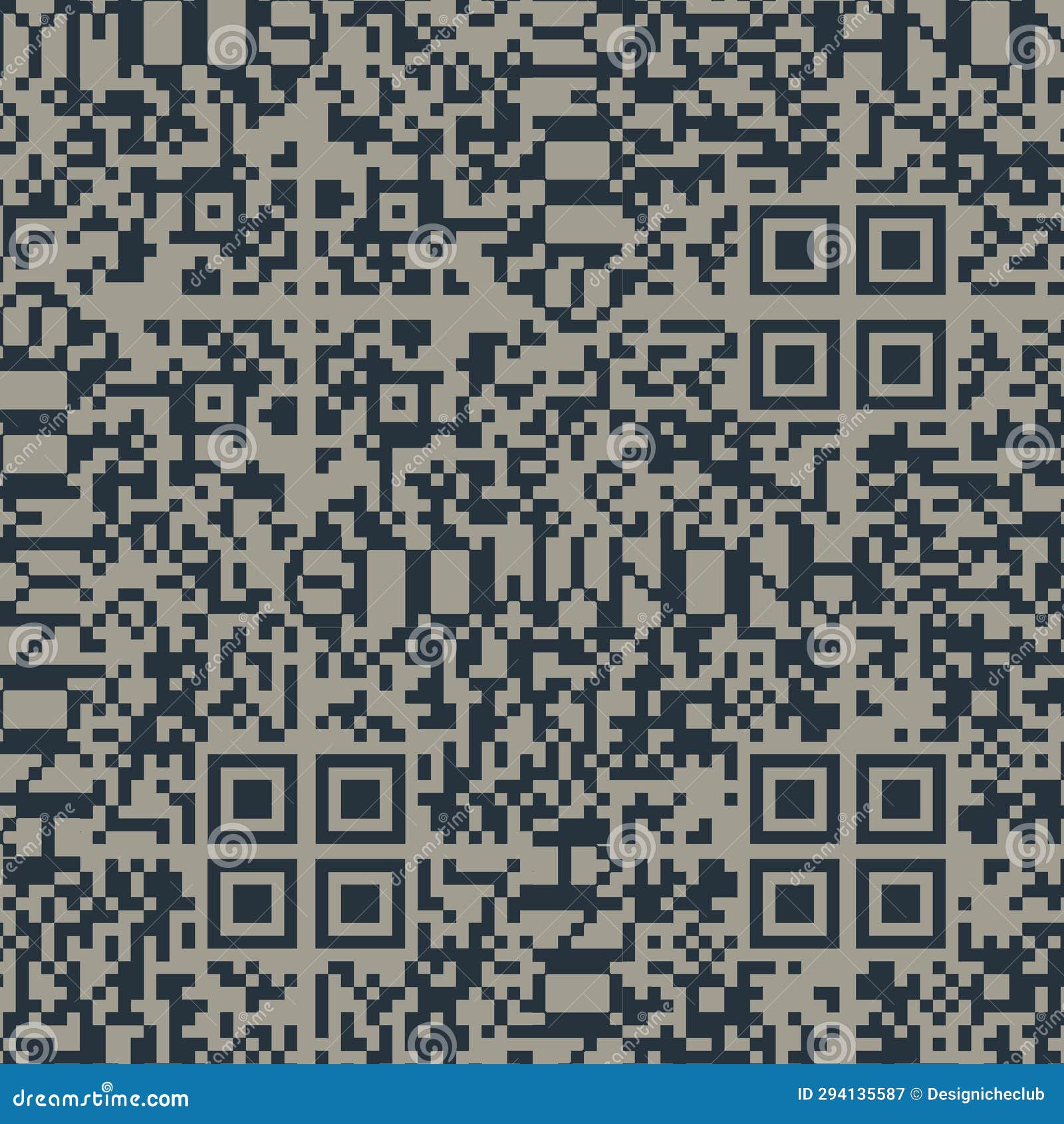 QR Code Diagonal Texture Seamless Pattern Vector Illustration Stock ...