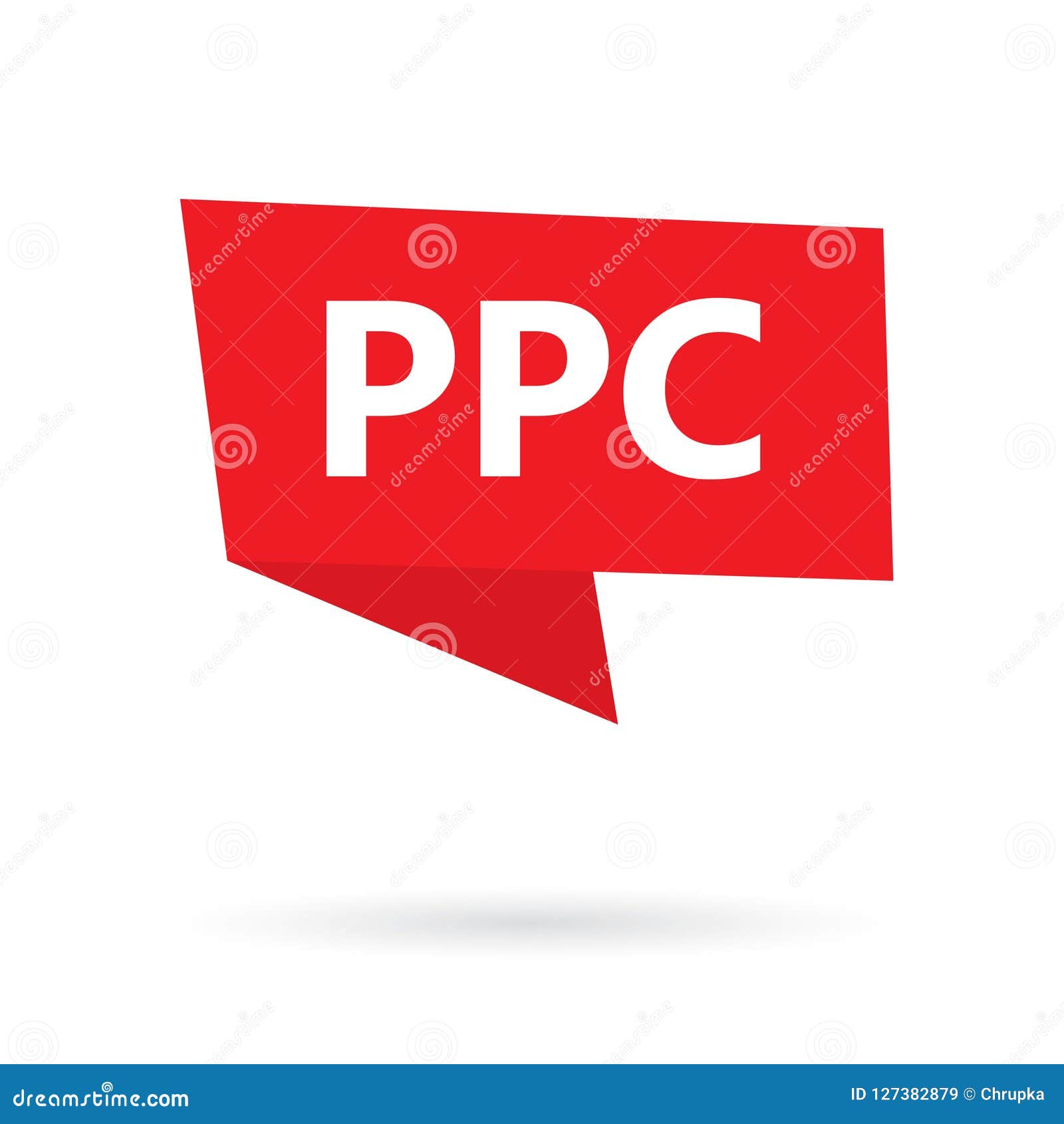 PPC Pay Per Click Acronym on a Sticker Stock Vector - Illustration of ...