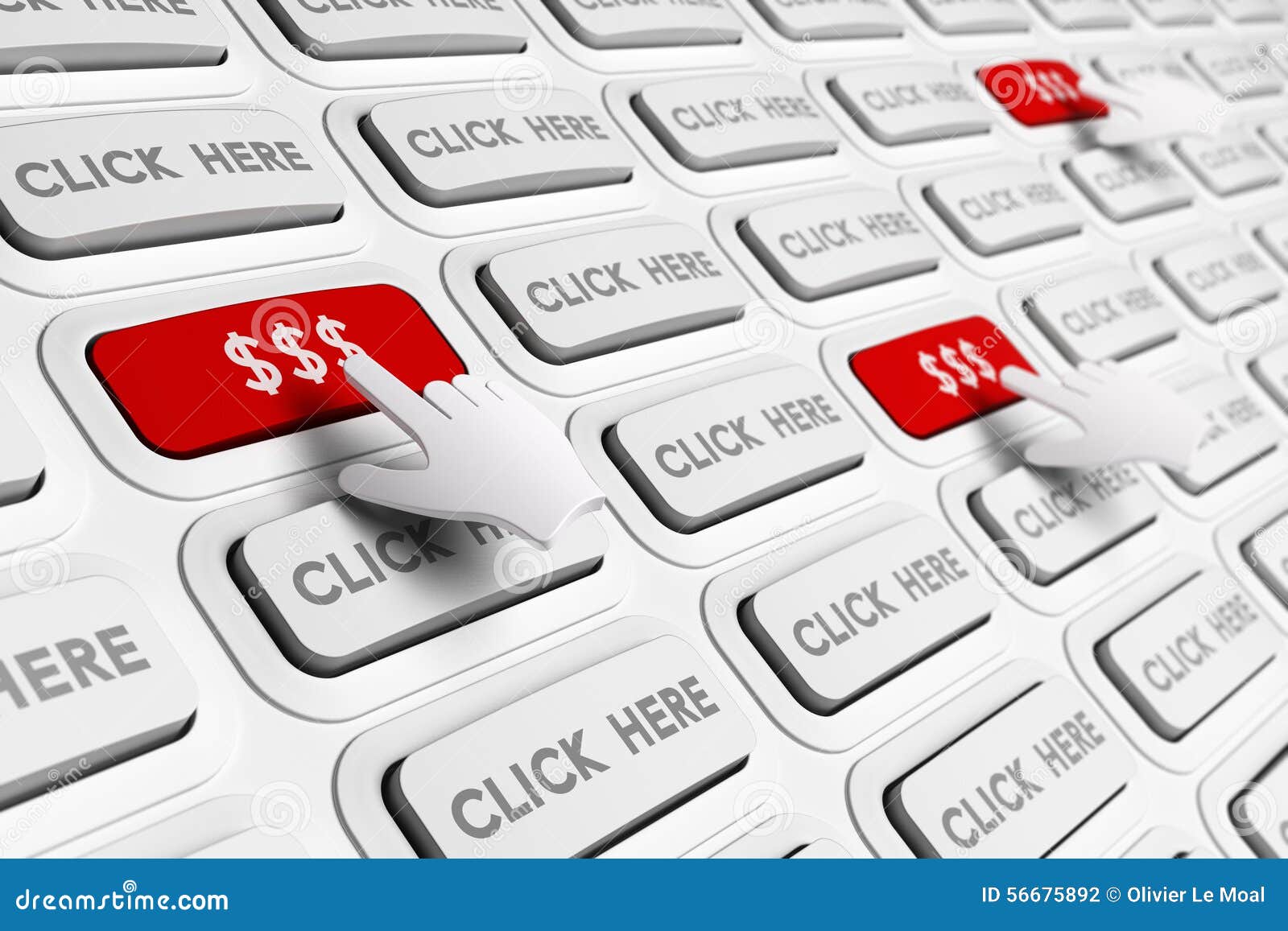 PPC, Pay Per Click stock illustration. Illustration of advertising ...