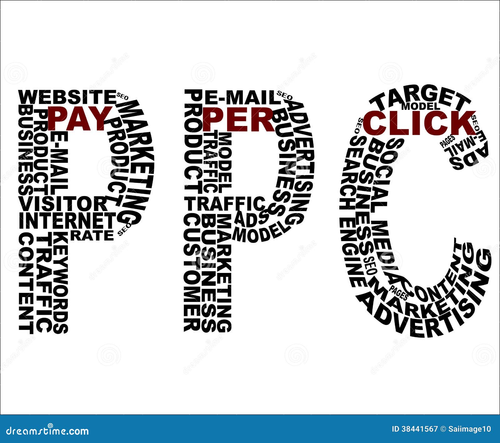PPC Word Royalty-Free Stock Photography | CartoonDealer.com #38441567