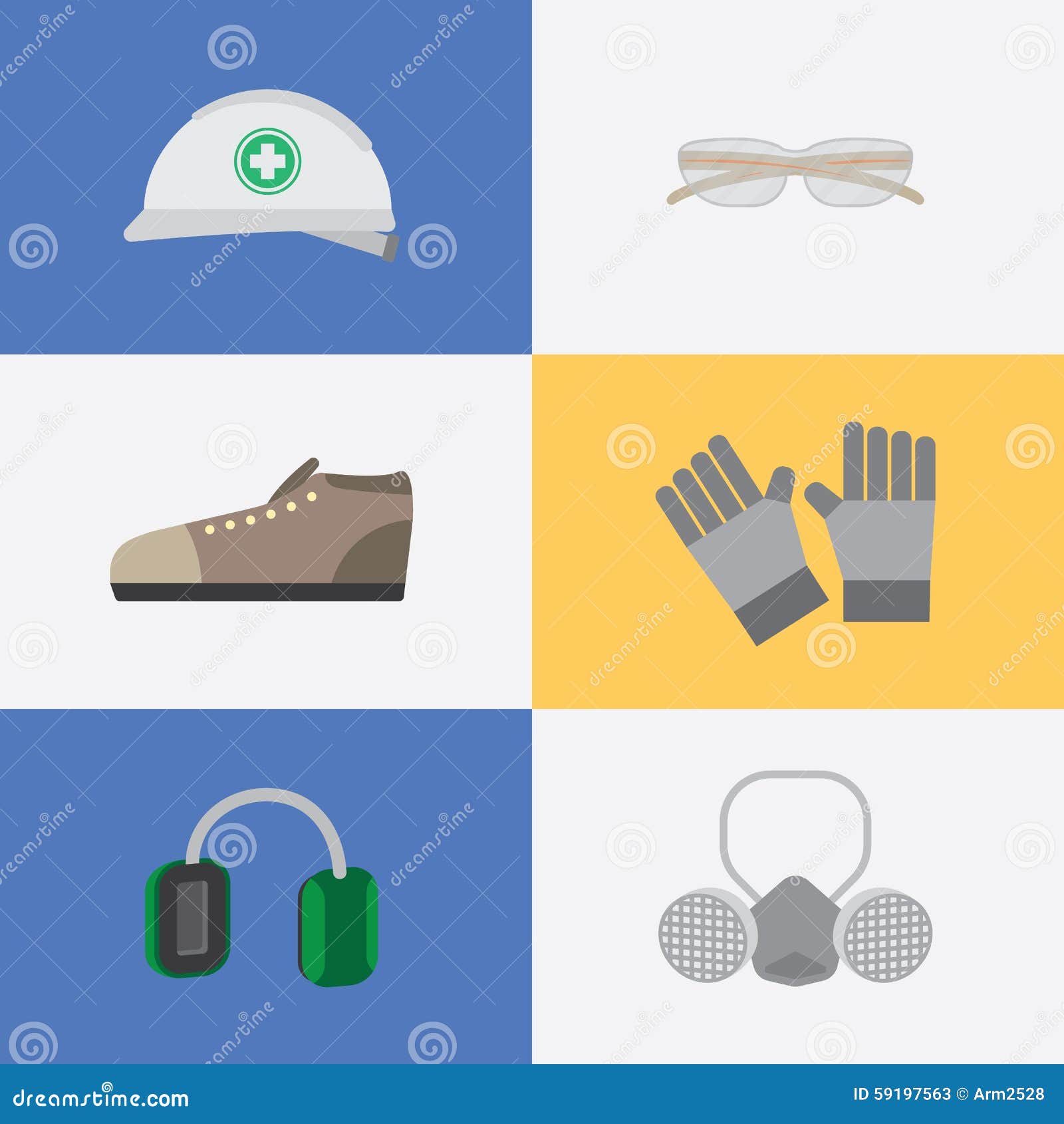 Ppe stock vector. Illustration of labor, regulation, health - 59197563