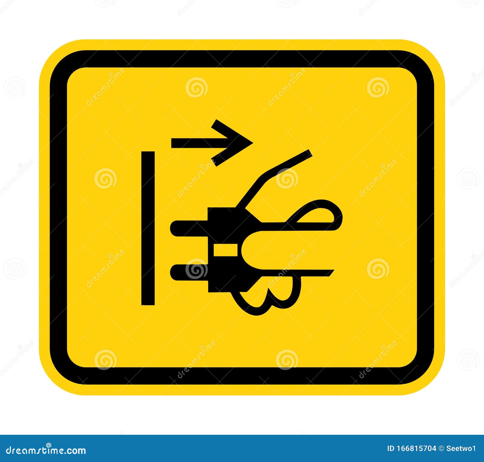 PPE Icon.Disconnect Mains Plug From Electrical Outlet Symbol Sign ...