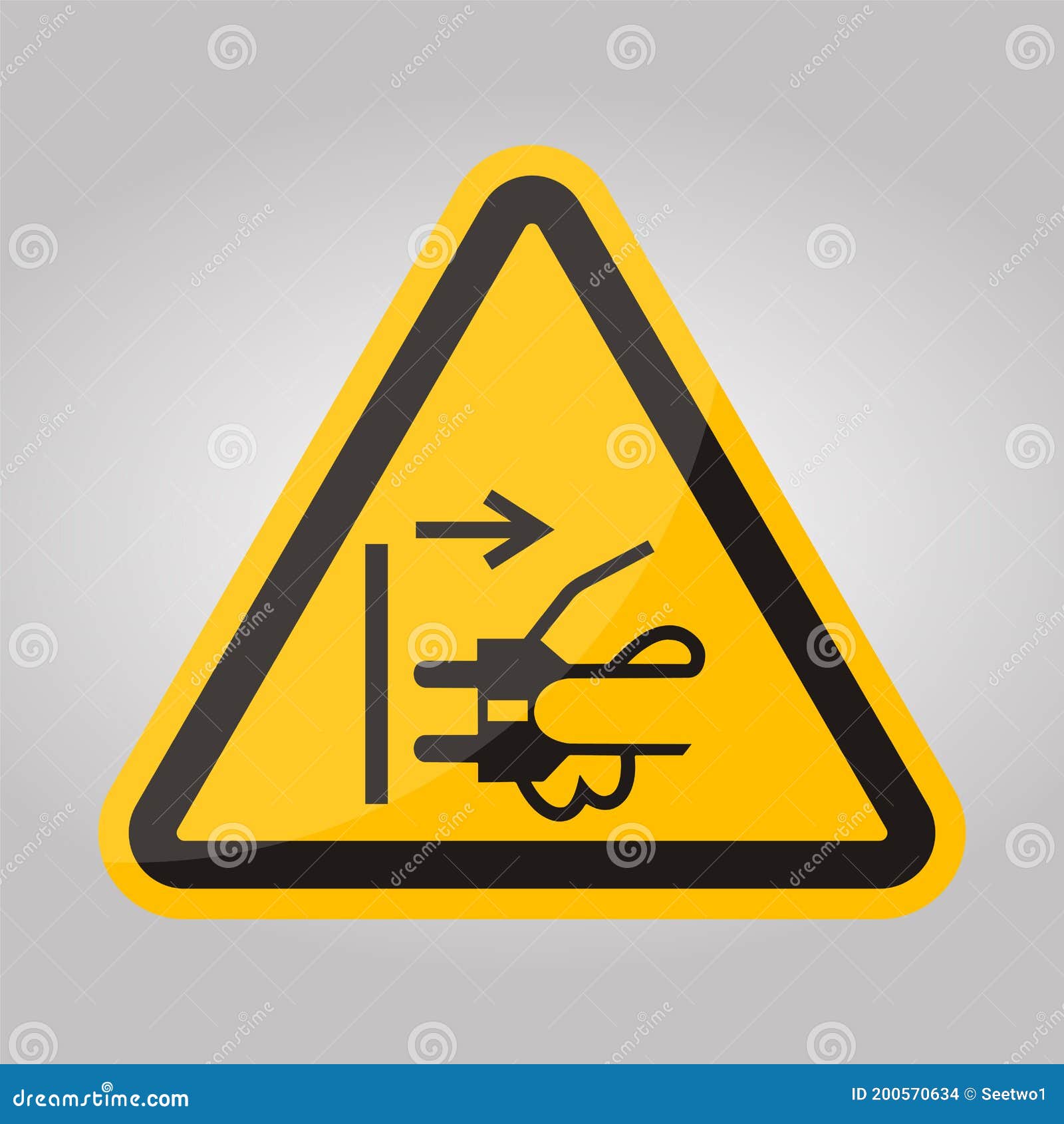 PPE Icon.Disconnect Mains Plug from Electrical Outlet Symbol Sign ...
