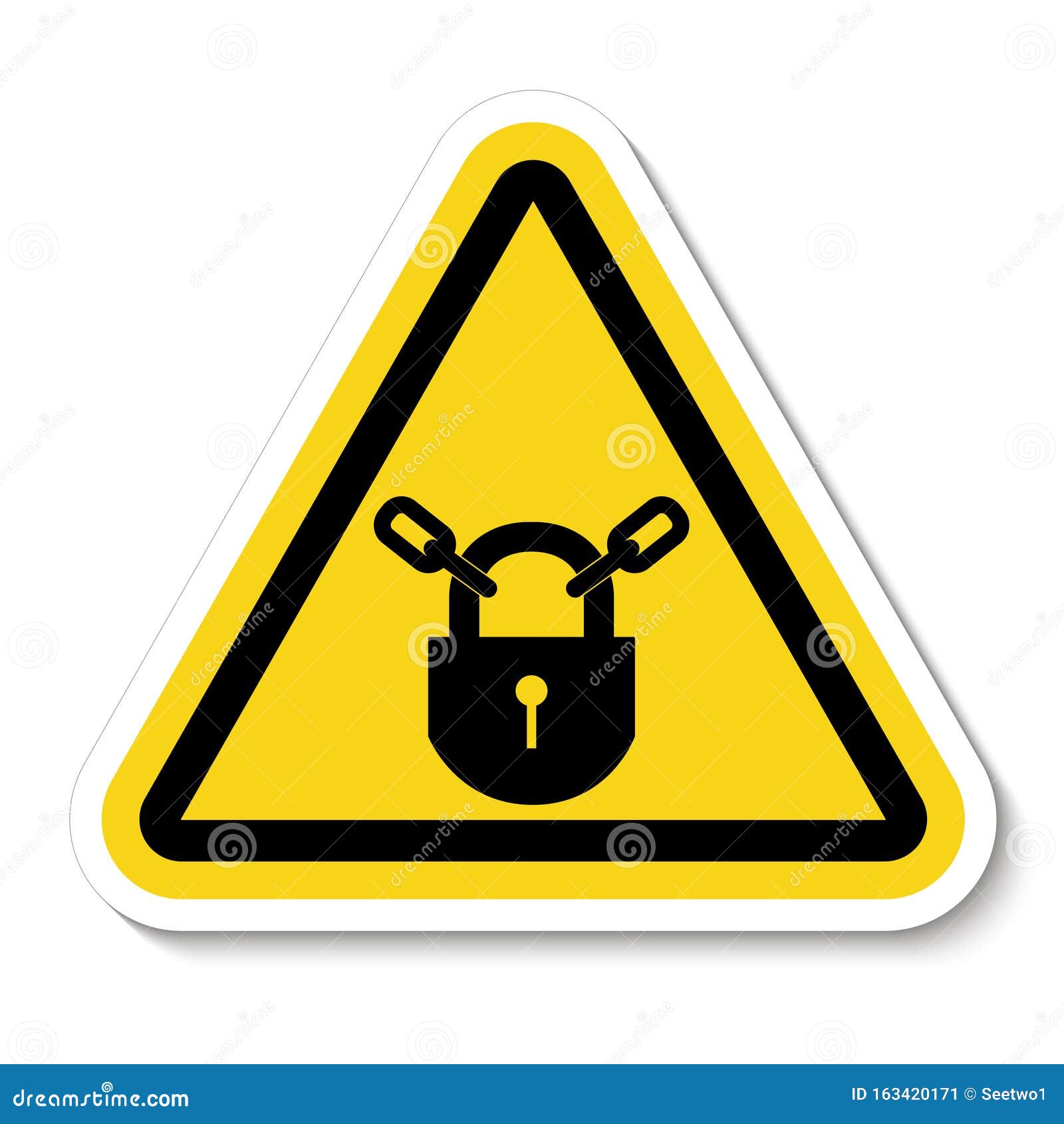 PPE Icon.Keep Locked Symbol Sign Isolate on White Background,Vector ...
