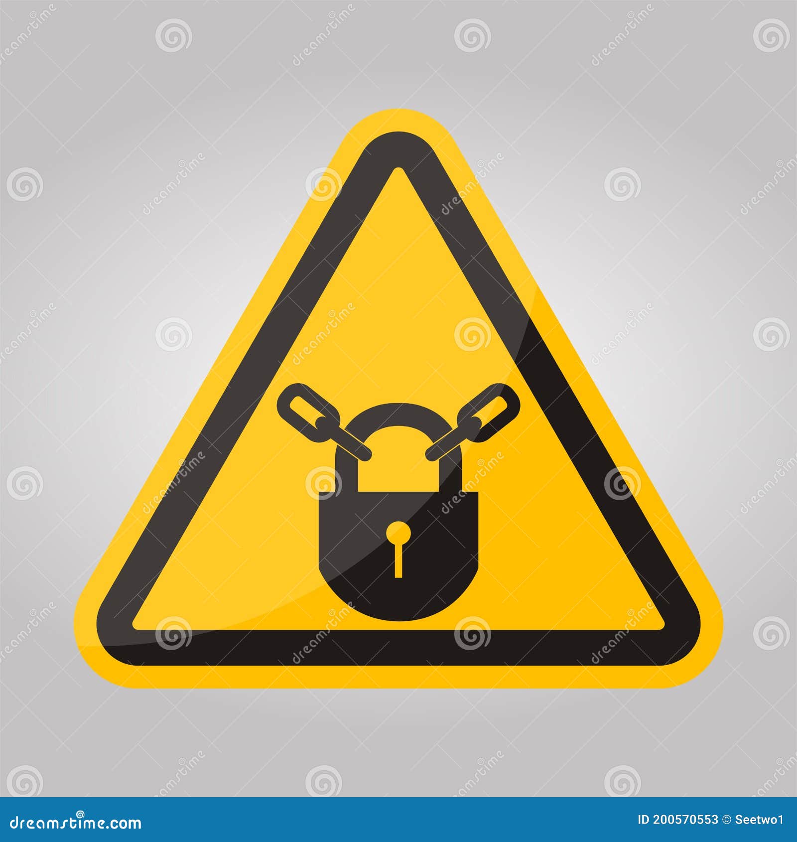 PPE Icon.Keep Locked Symbol Sign Isolate on White Background,Vector ...