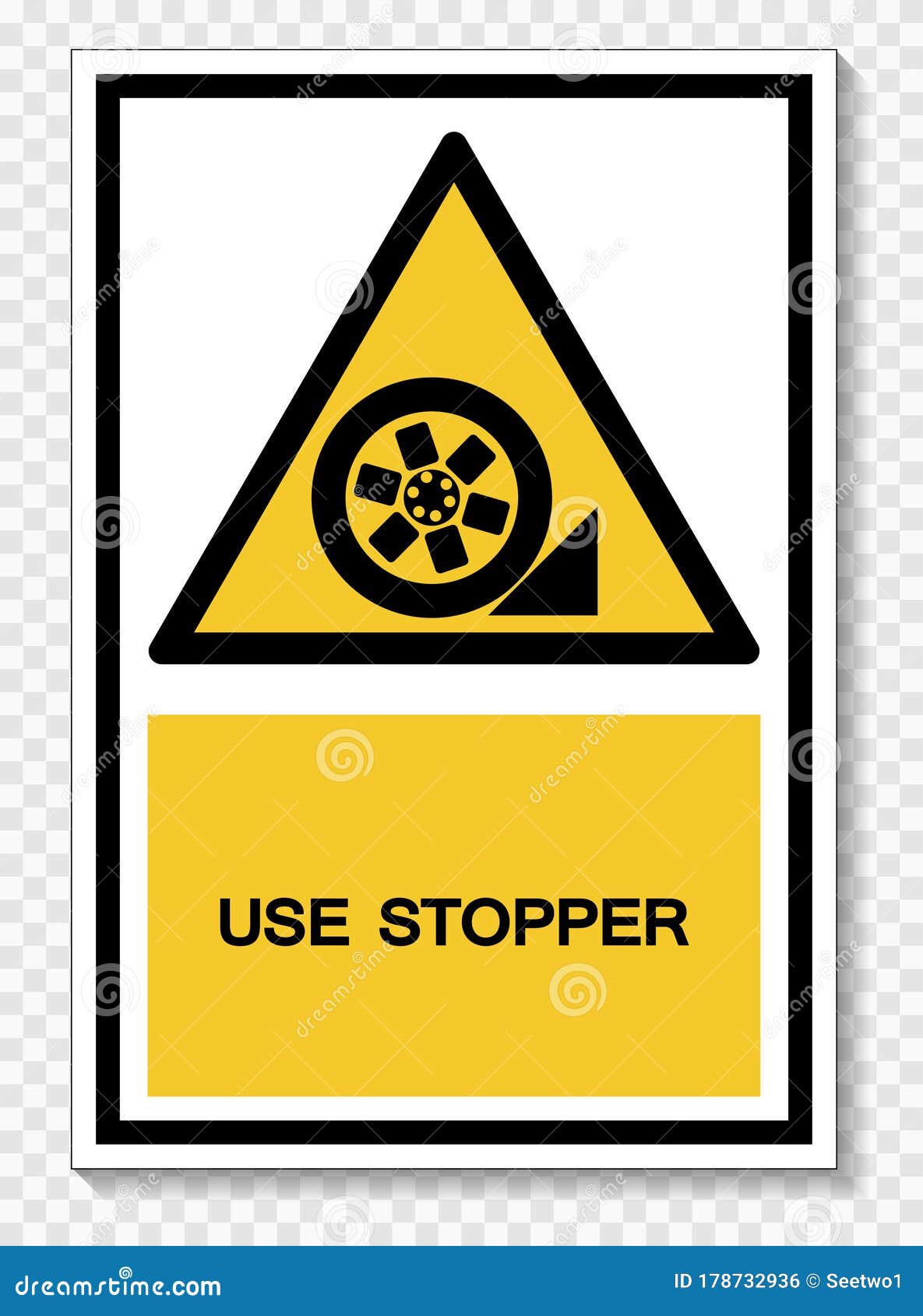 PPE Icon.Use Stopper Symbol Isolate on White Background,Vector ...