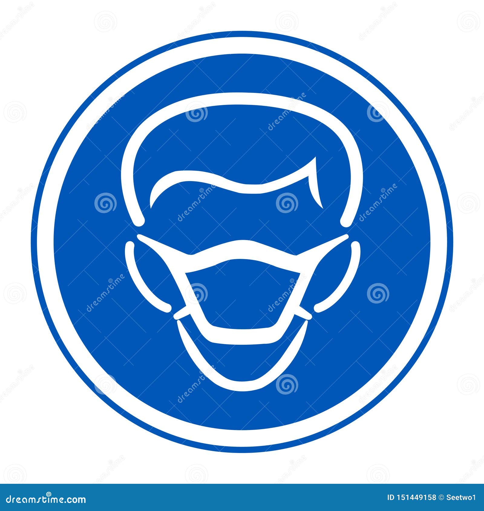 PPE Icon.Wear Mask Symbol Sign Isolate on White Background,Vector ... PPE Icon.Wear Mask Symbol Sign Isolate on White Background,Vector ...
