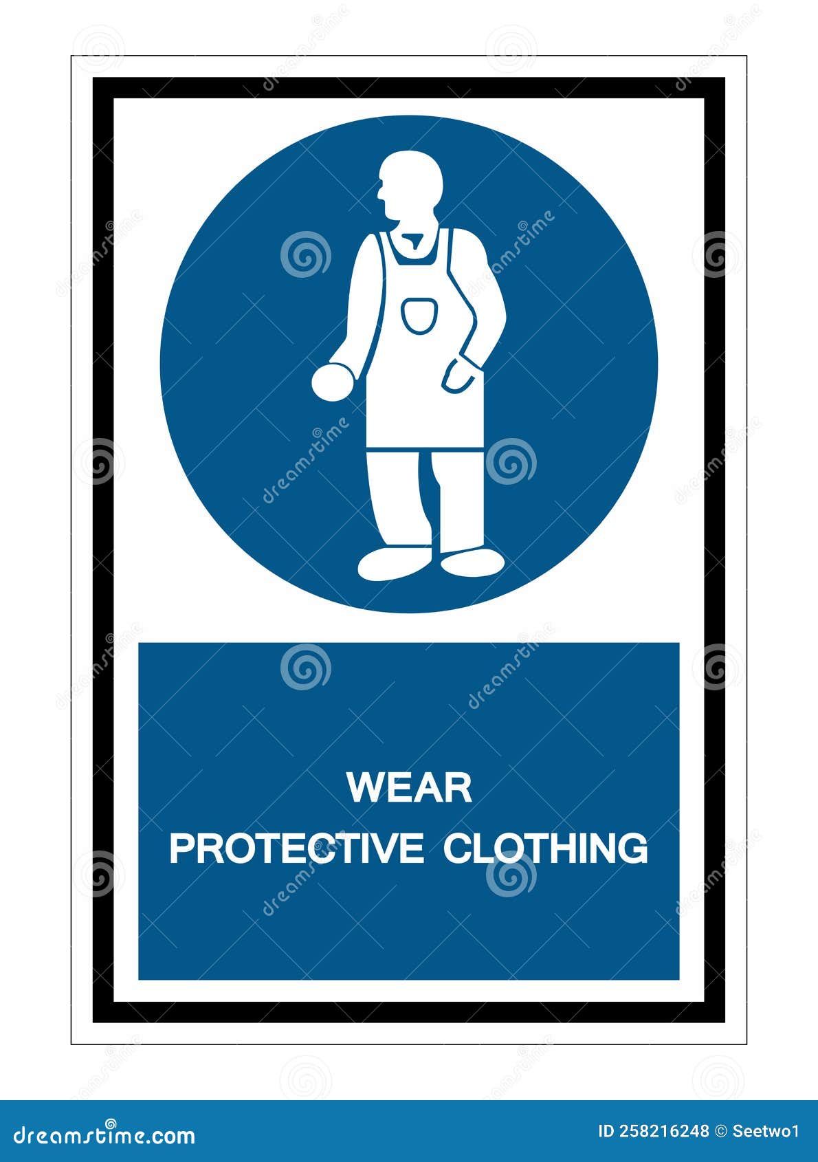 PPE Icon.Wear Protective Clothing Symbol Isolate on White Background ...