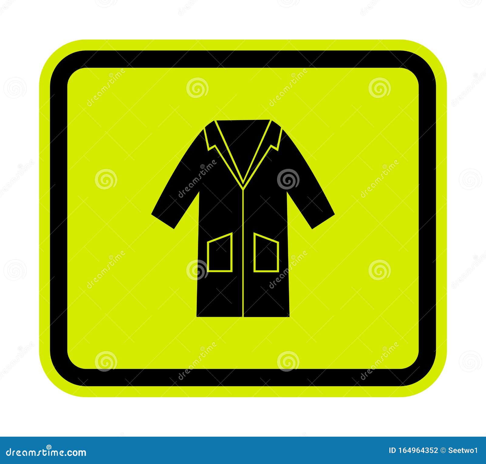 PPE Icon.Wear Smock Symbol Sign Isolate on White Background,Vector ...