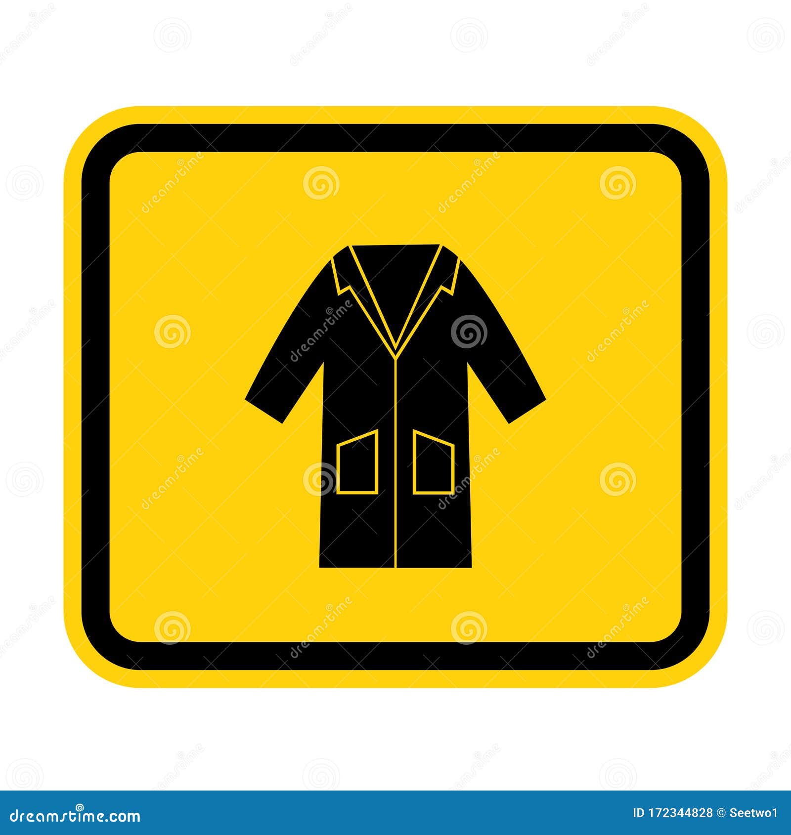 PPE Icon.Wear Smock Symbol Sign Isolate on White Background,Vector ...