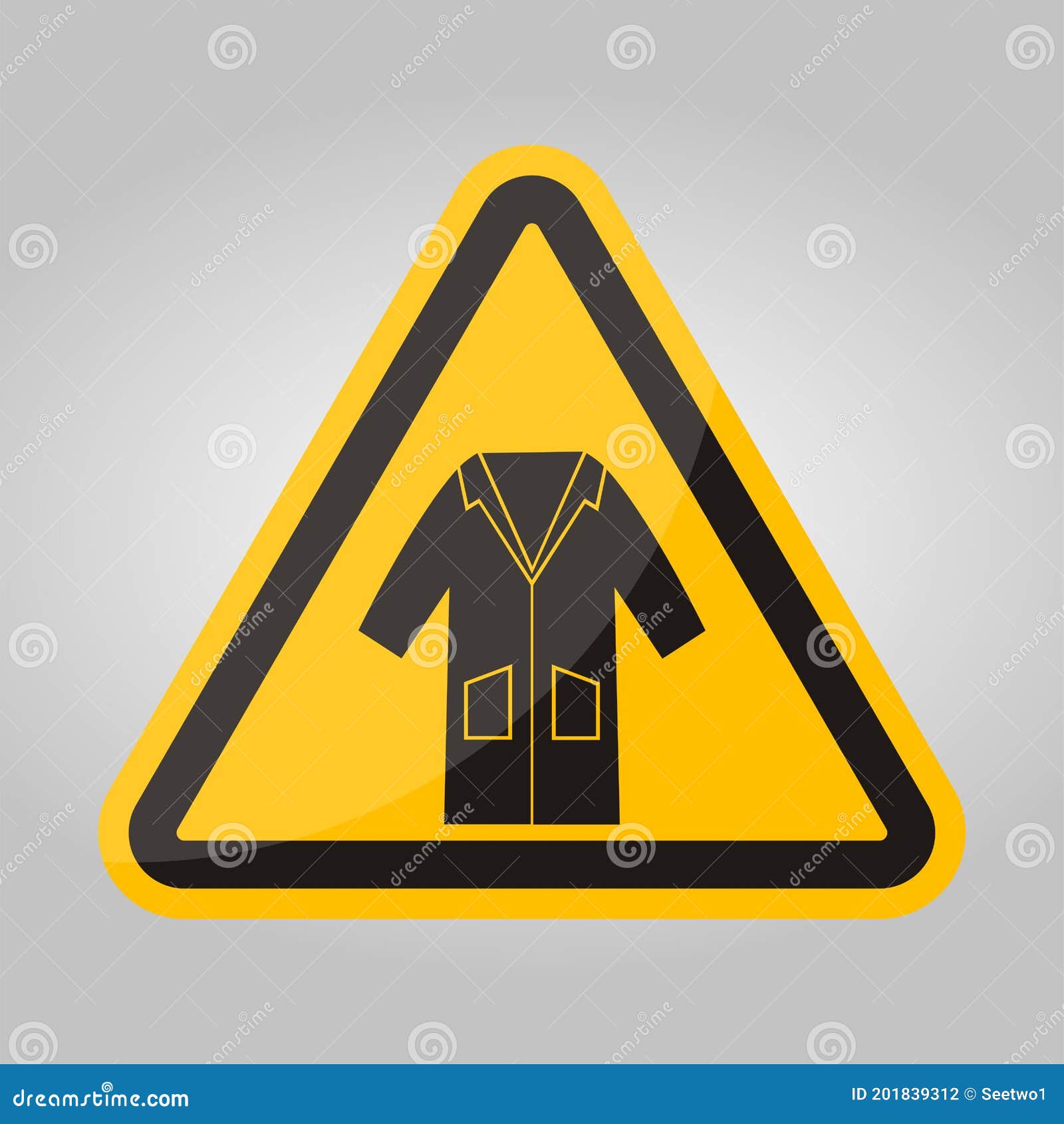 PPE Icon.Wear Smock Symbol Sign Isolate on White Background,Vector ...