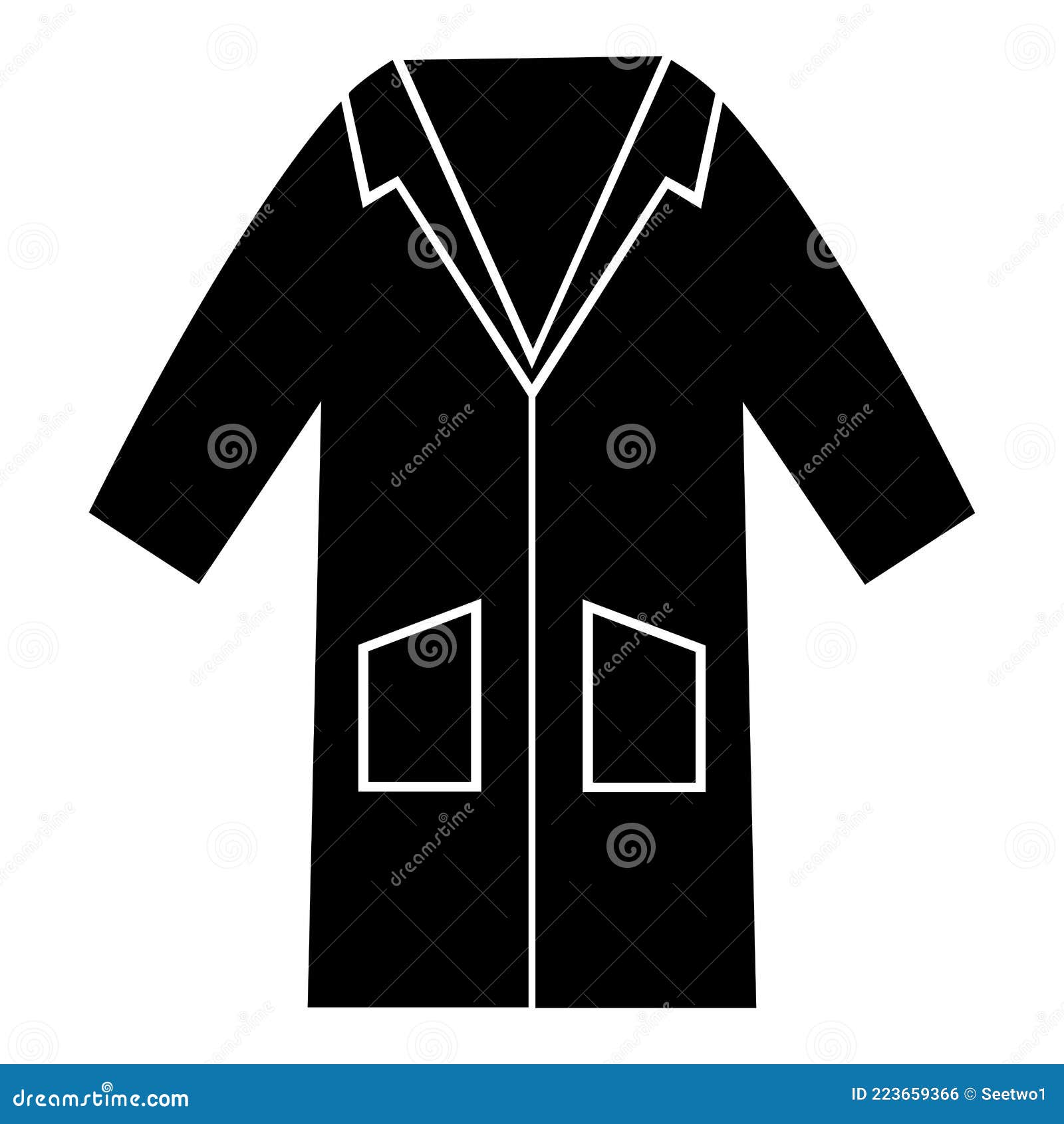 PPE Icon.Wear Smock Symbol Sign Isolate on White Background,Vector ...