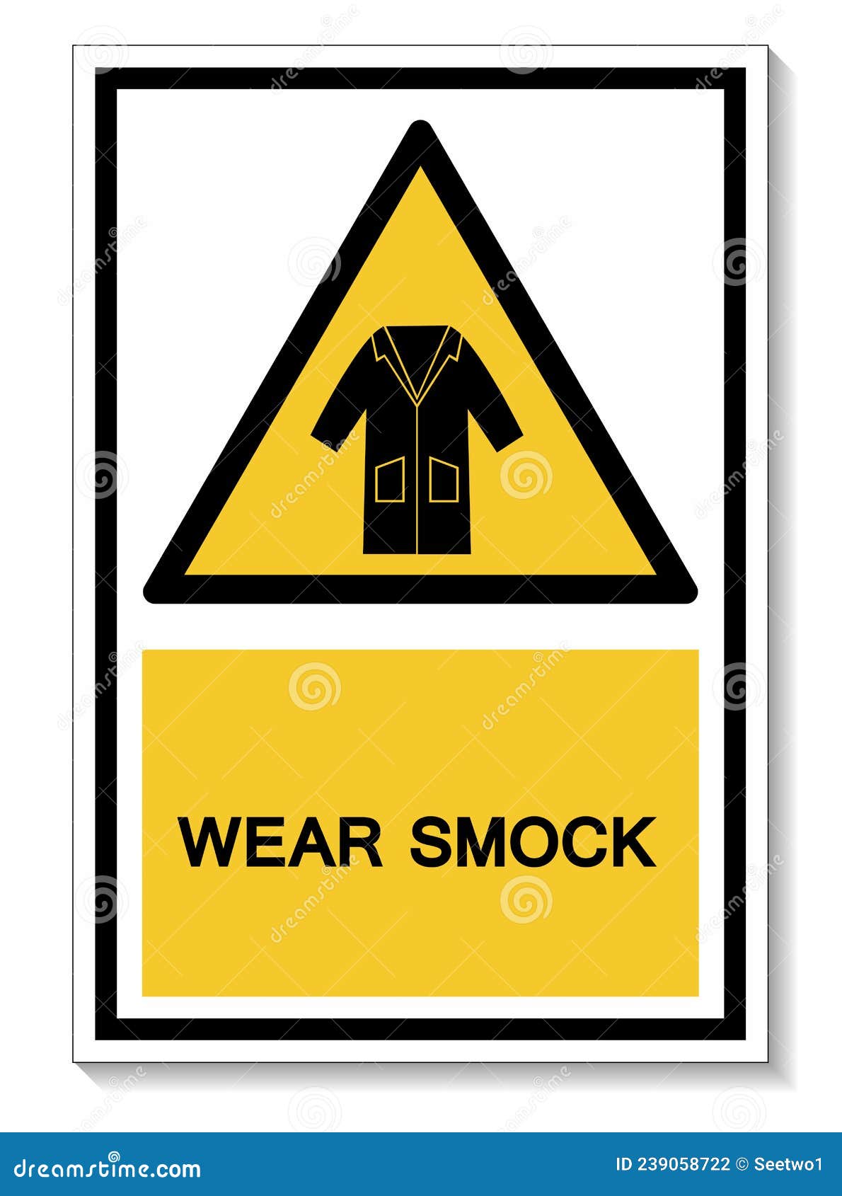 PPE Icon.Wear Smock Symbol Sign Isolate on White Background,Vector ...