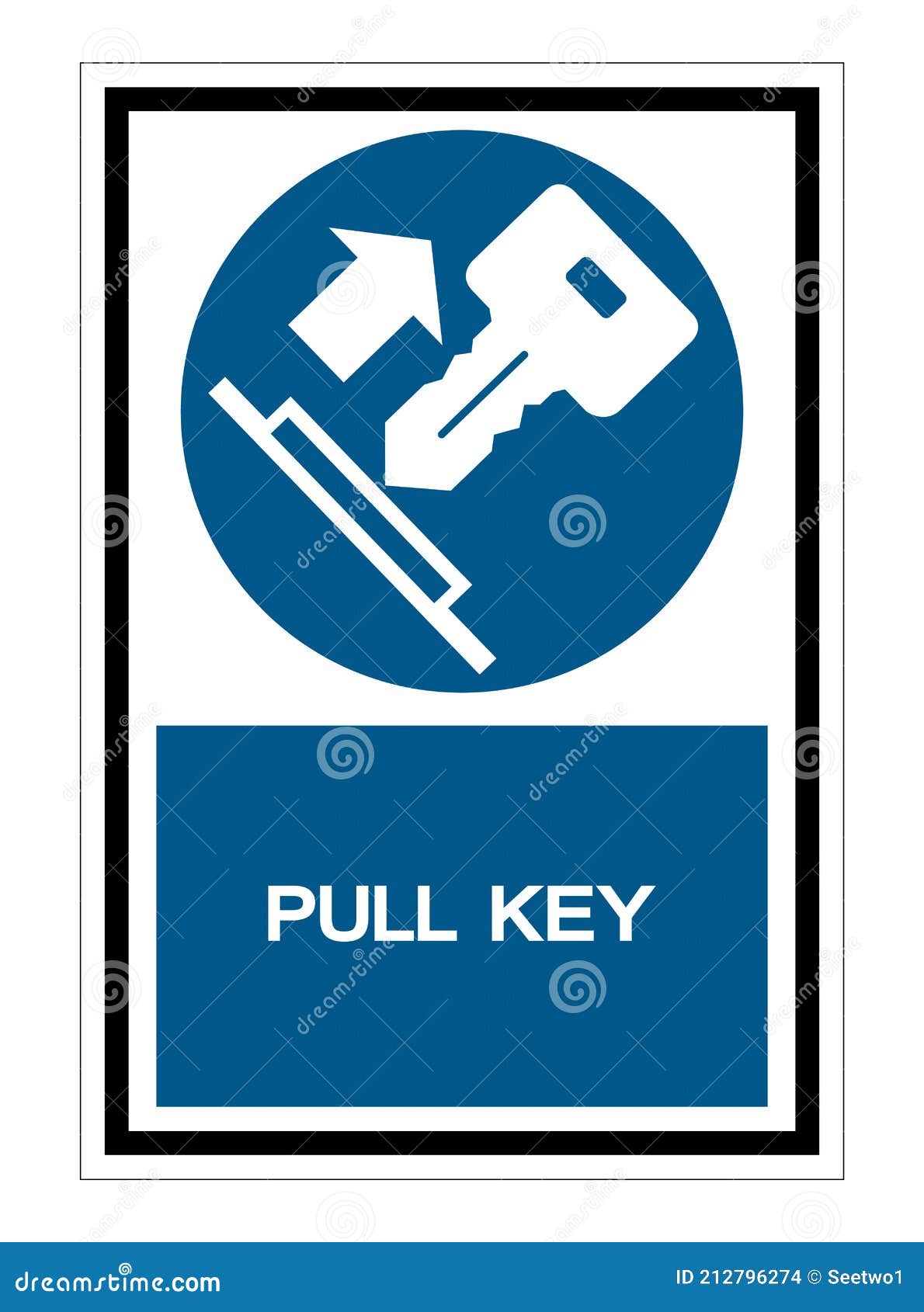 Pull Key Symbol Sign Isolate on White Background,Vector Illustration ...