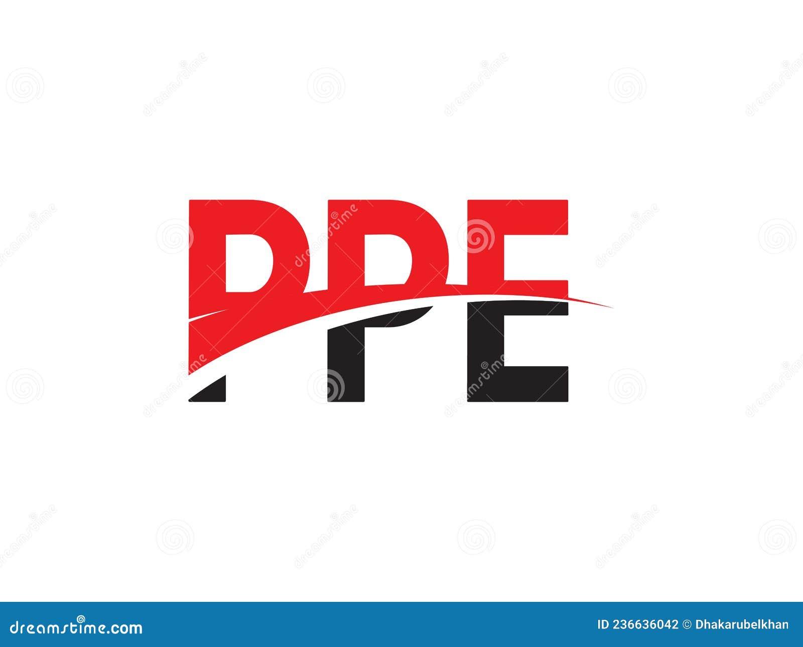 PPE Letter Initial Logo Design Vector Illustration Stock Vector ...