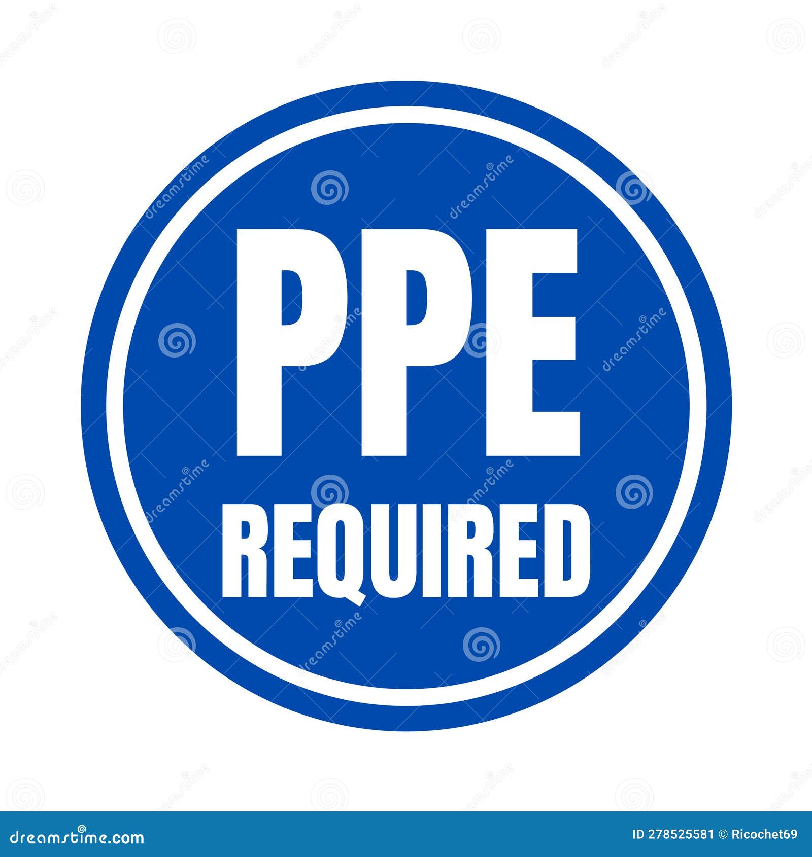 PPE required symbol icon stock illustration. Illustration of hardhat ...