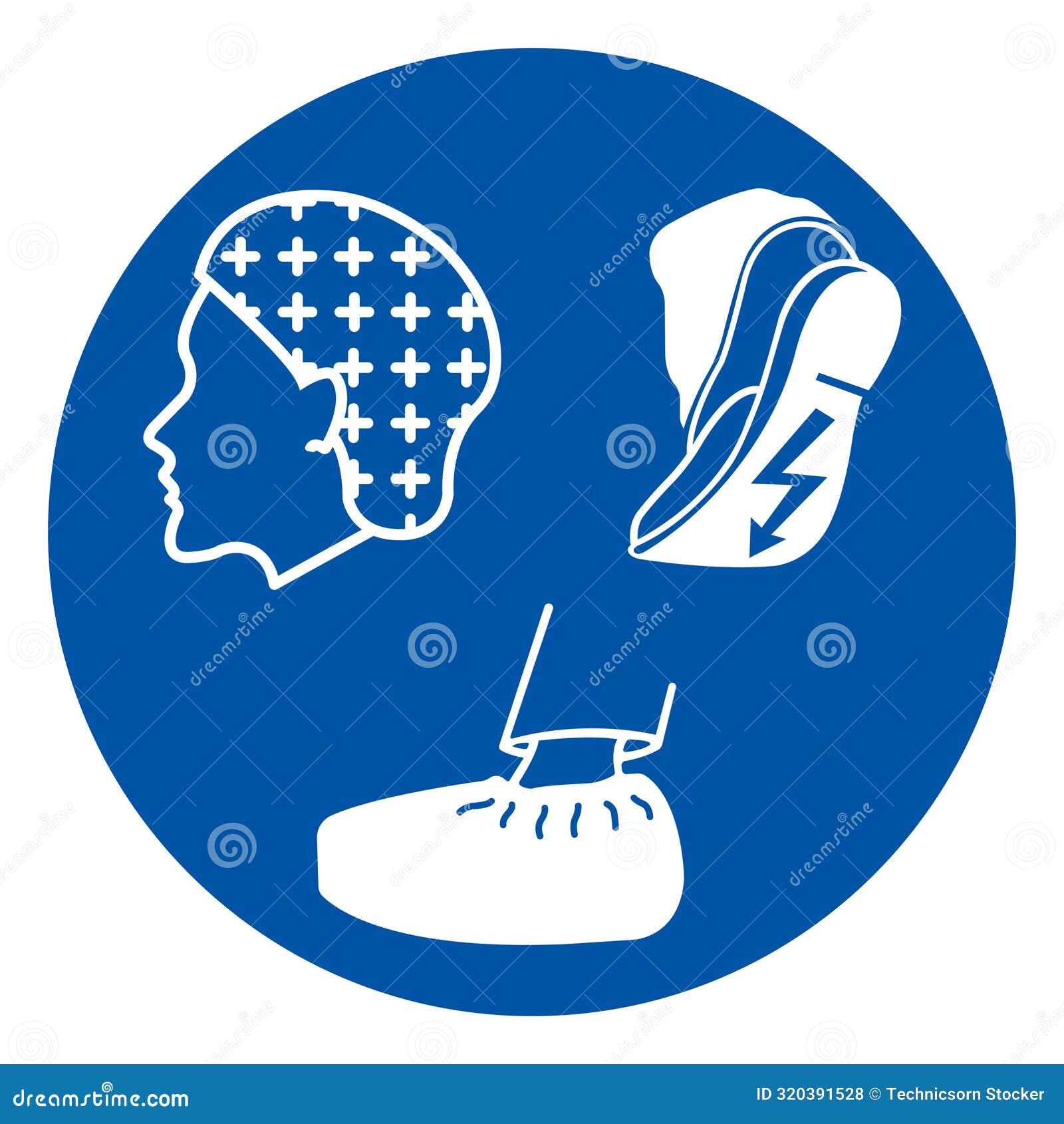 PPE Required Symbol Sign ,Vector Illustration, Isolate on White ...