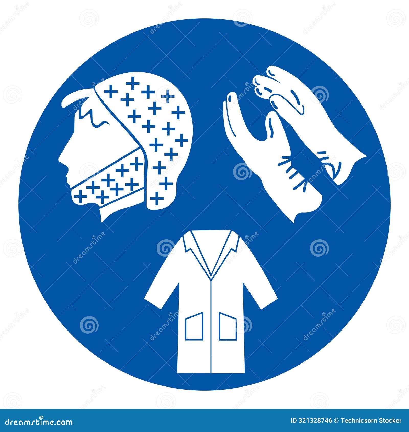 PPE Required Symbol Sign, Vector Illustration, Isolate on White ...