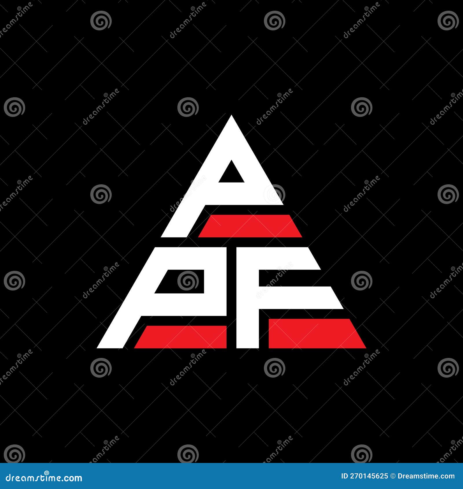 PPF Triangle Letter Logo Design with Triangle Shape. PPF Triangle Logo ...
