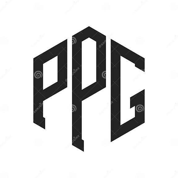PPG Logo Design. Initial Letter PPG Monogram Logo Using Hexagon Shape ...