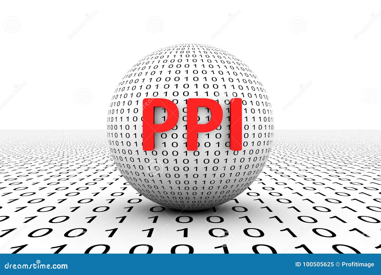 PPI conceptual sphere stock illustration. Illustration of measurement ...