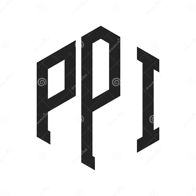 PPI Logo Design. Initial Letter PPI Monogram Logo Using Hexagon Shape ...
