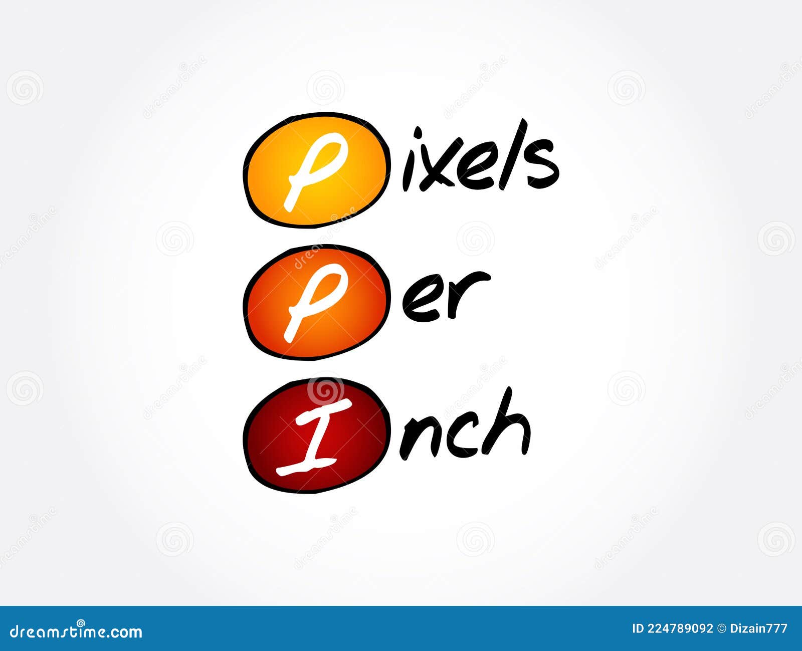PPI - Pixels Per Inch Acronym, Technology Concept Background Stock ...