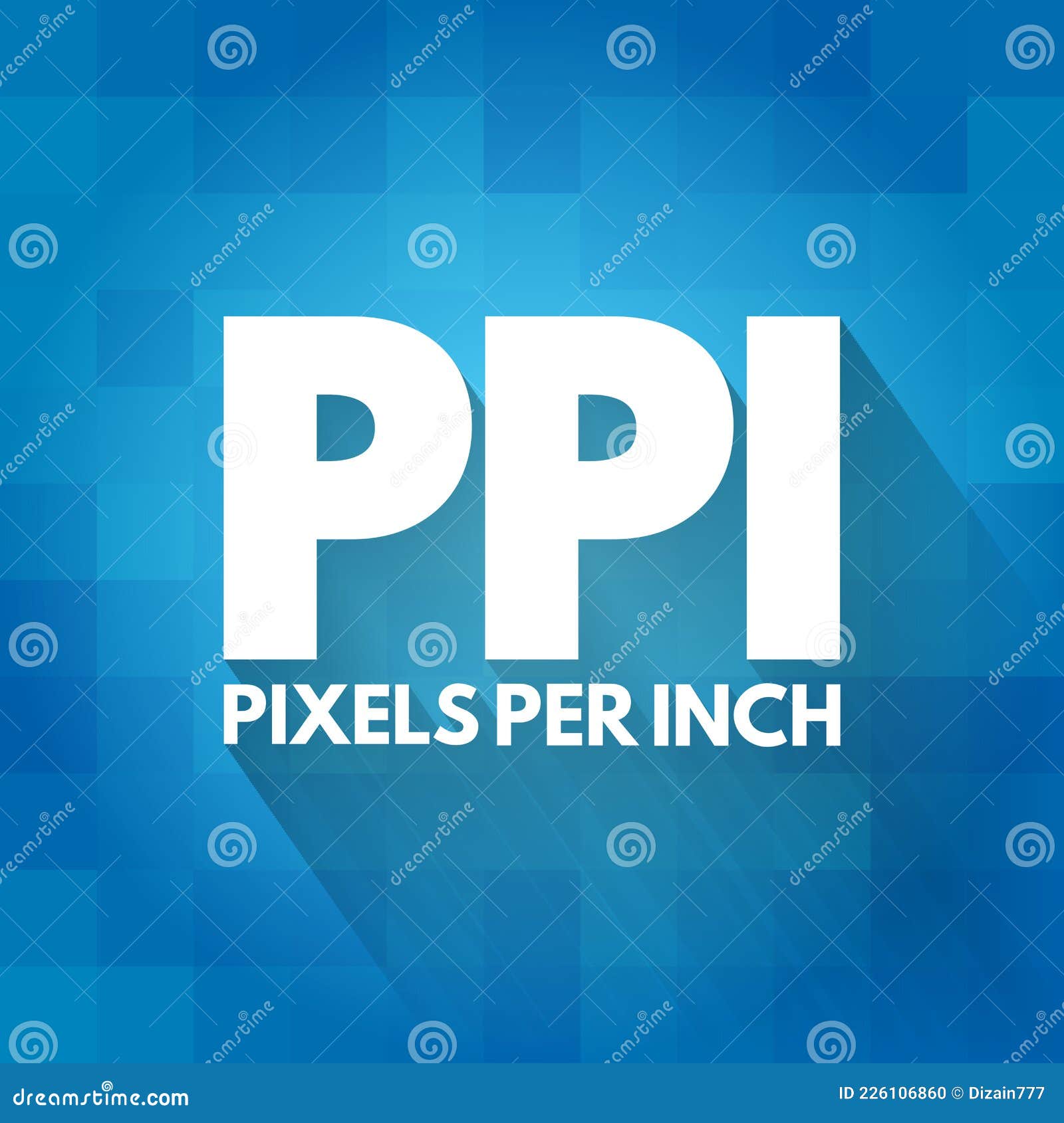 PPI - Pixels Per Inch Acronym, Technology Concept Background Stock ...