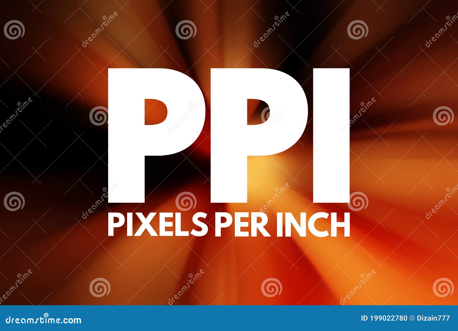 PPI - Pixels Per Inch Acronym Stock Illustration - Illustration of ...