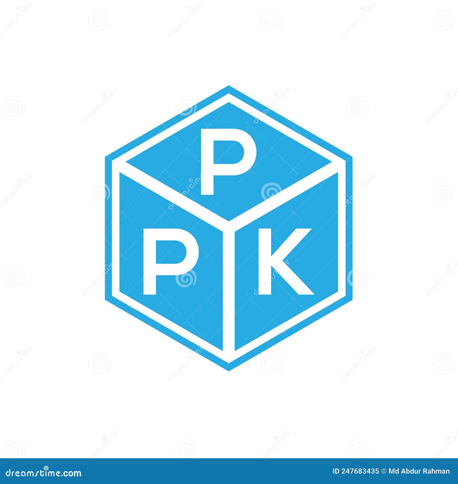 PPK Letter Logo Design on Black Background. PPK Creative Initials ...