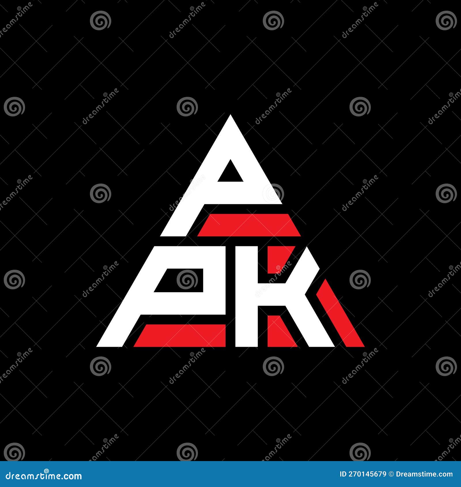 PPK Triangle Letter Logo Design with Triangle Shape. PPK Triangle Logo ...