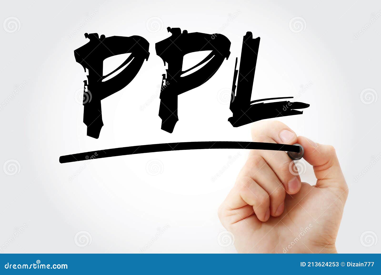 Ppl Pay Per Lead Acronym with Marker Business Concept Background Imagen ...