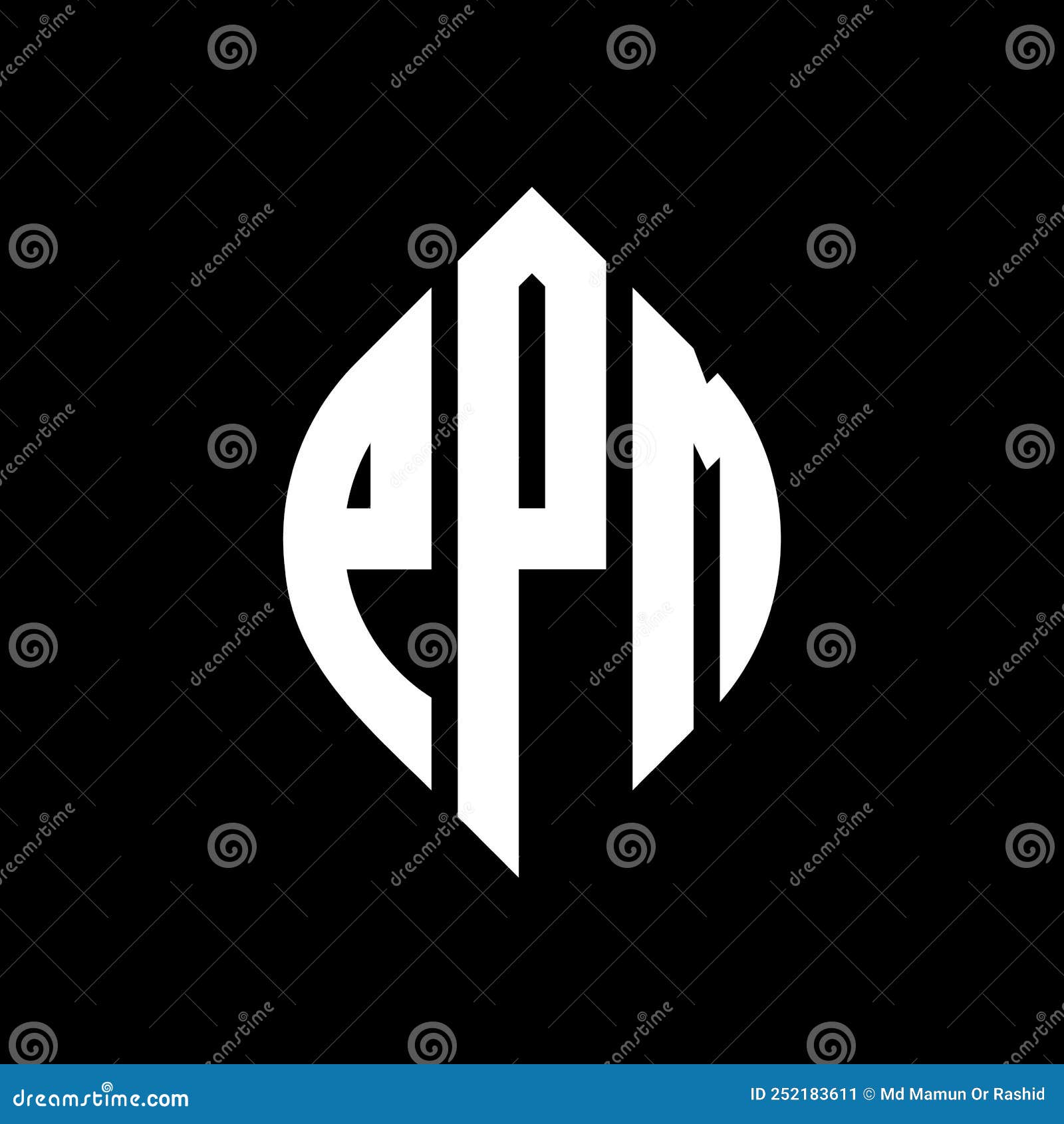 PPM Circle Letter Logo Design with Circle and Ellipse Shape. PPM ...