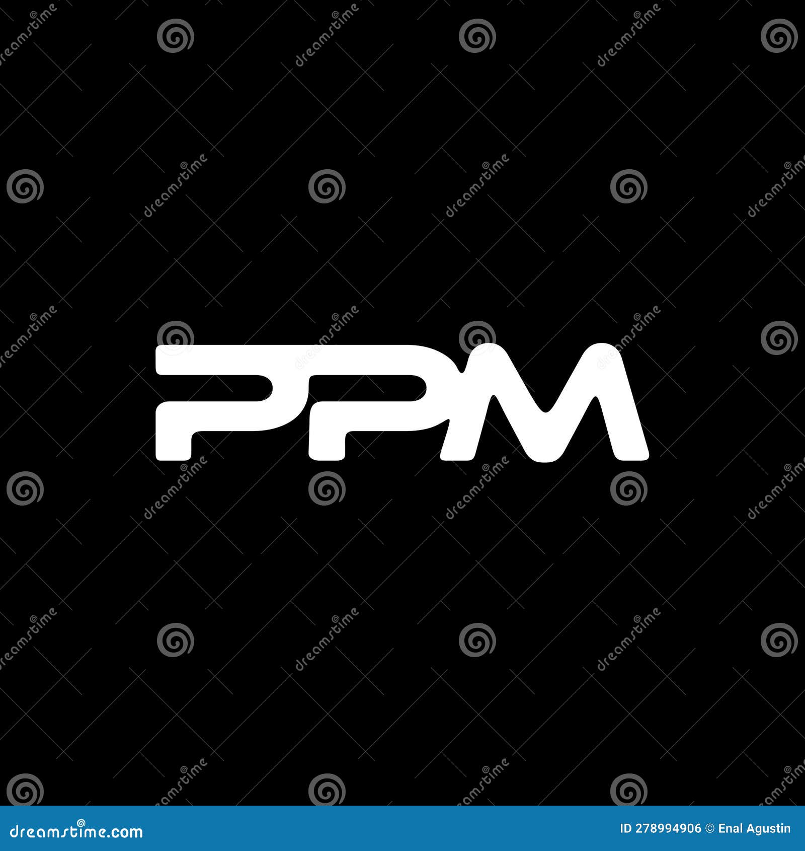 PPM Letter Infinity Initial Logo Design Stock Vector - Illustration of ...