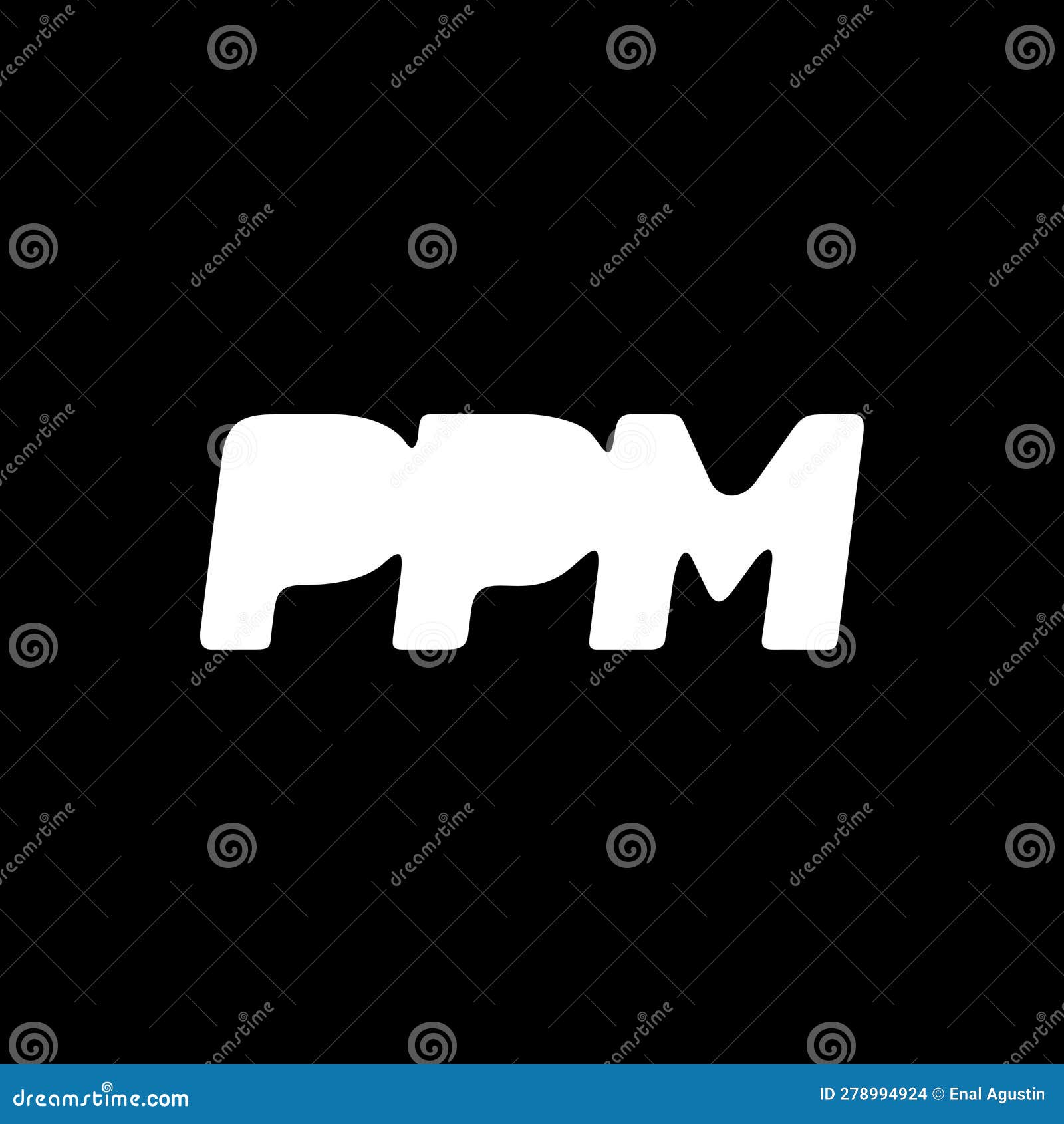 PPM Letter Infinity Initial Logo Design Stock Vector - Illustration of ...